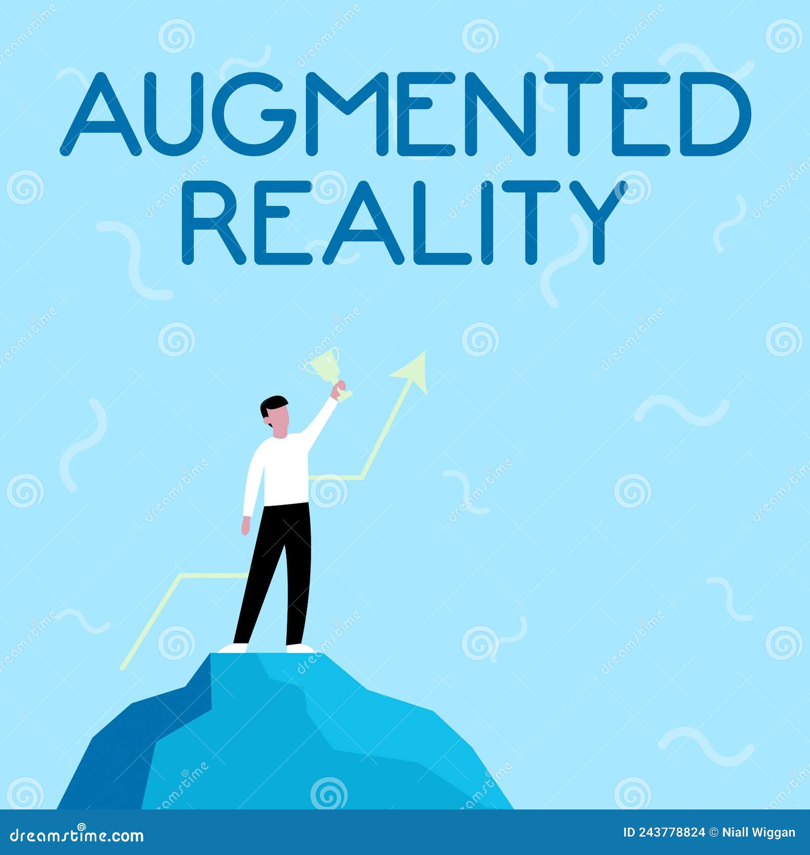 Handwriting Text Augmented Reality. Word Written on Interactive ...