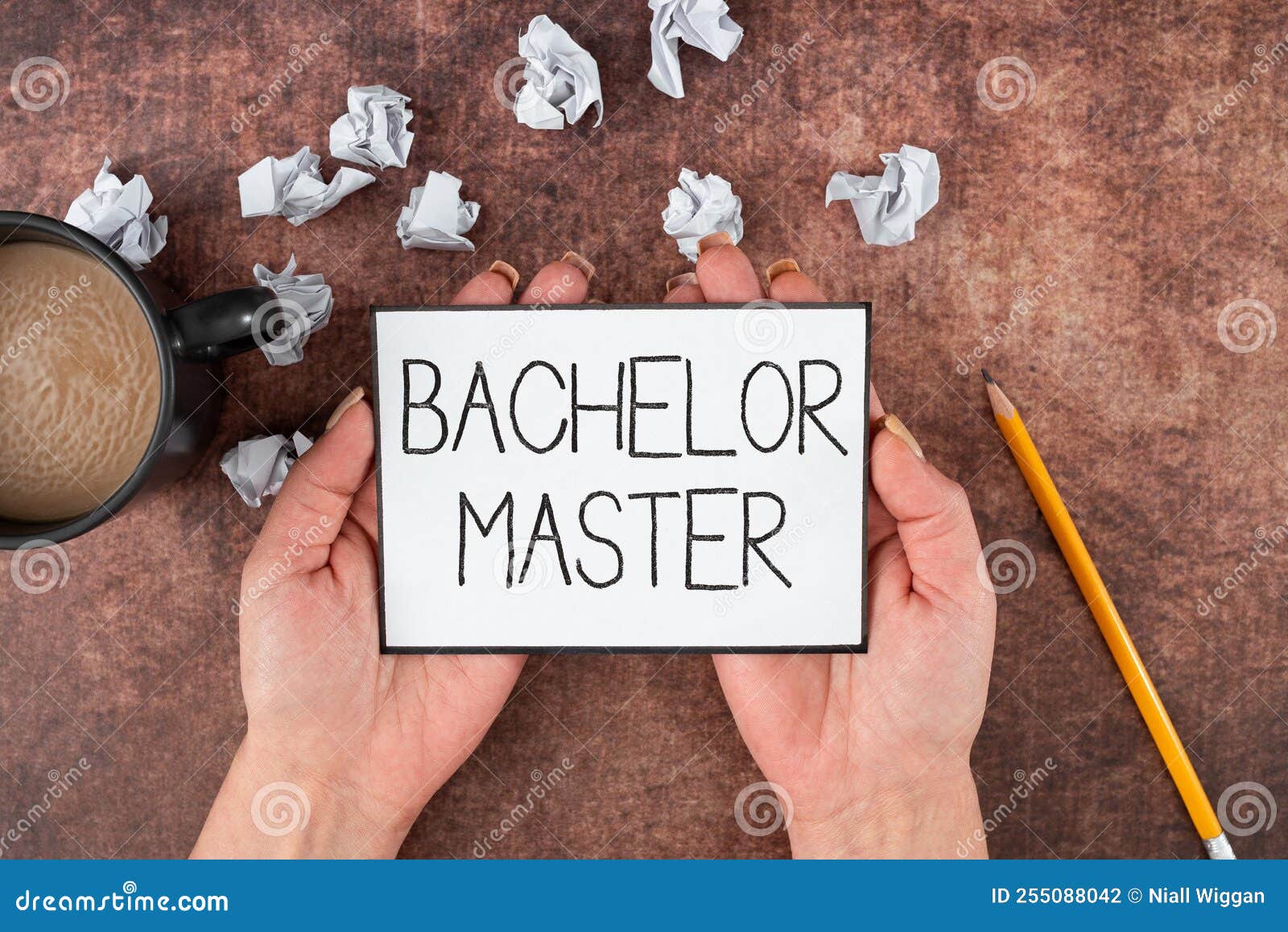 Handwriting Text Bachelor MasterAn Advanced Degree Completed after ...