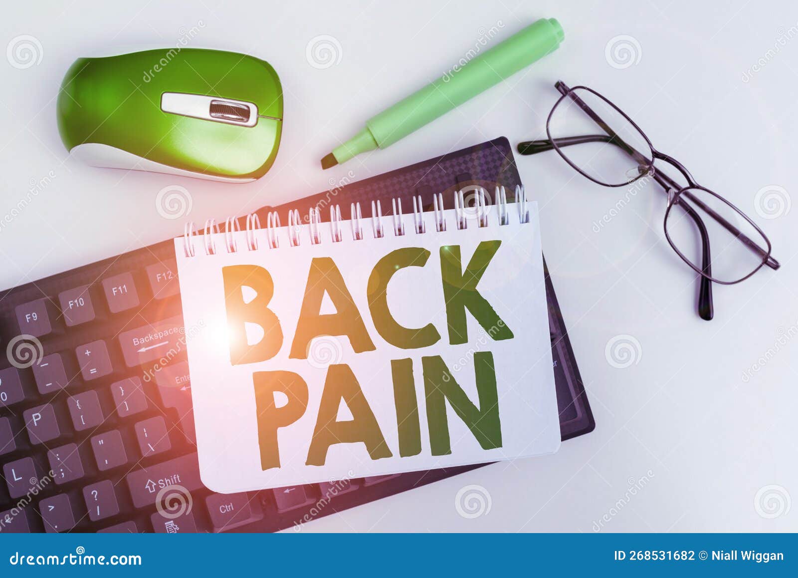 Handwriting Text Back Pain. Concept Meaning Soreness of the Bones Felt ...