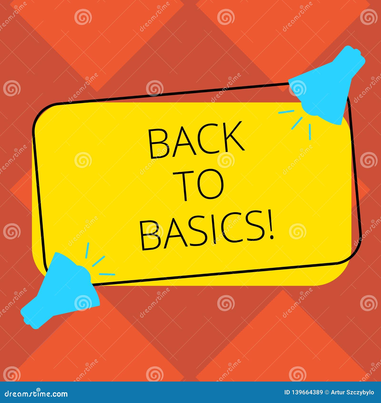 Handwriting Text Back To Basics. Concept Meaning Return Simple Things ...