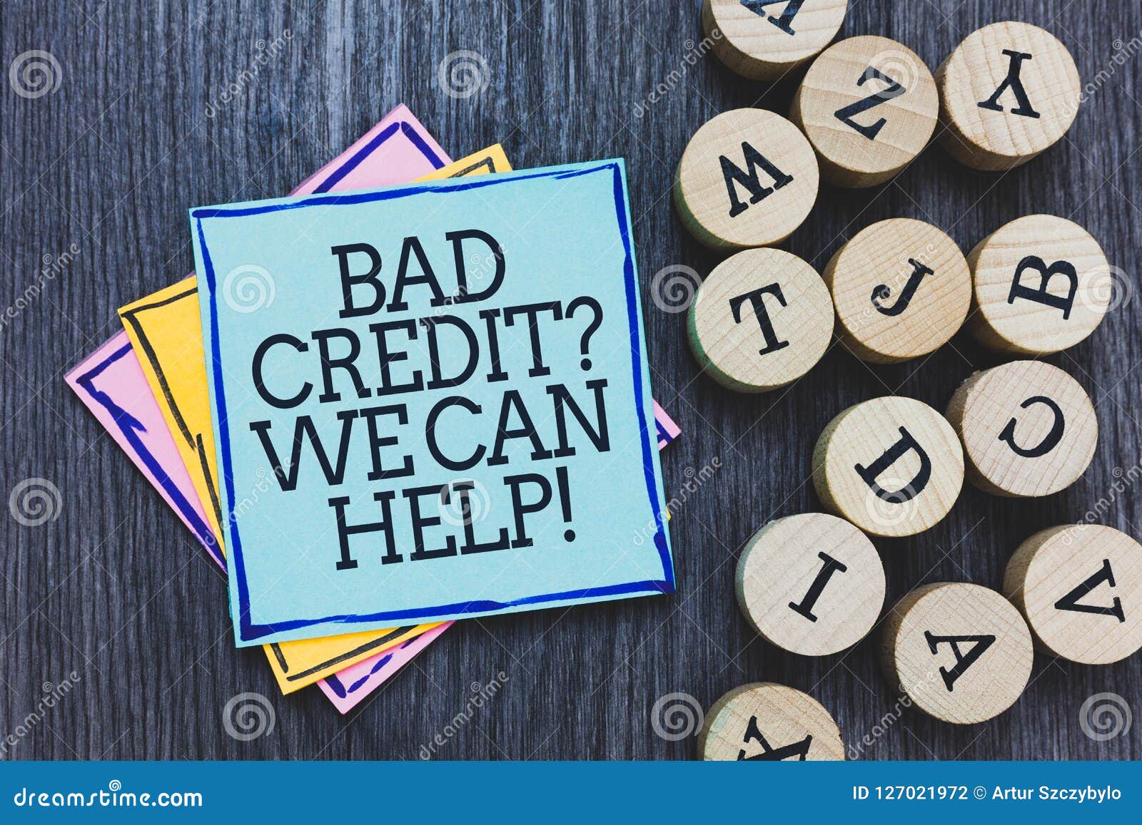 Handwriting Text Bad Credit Question we Can Help. Concept Meaning ... Handwriting Text Bad Credit Question we Can Help. Concept Meaning ...