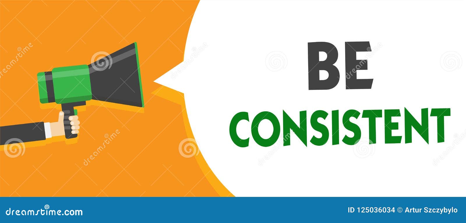 Handwriting Text Be Consistent. Concept Meaning Uniform Persistent Firm ...