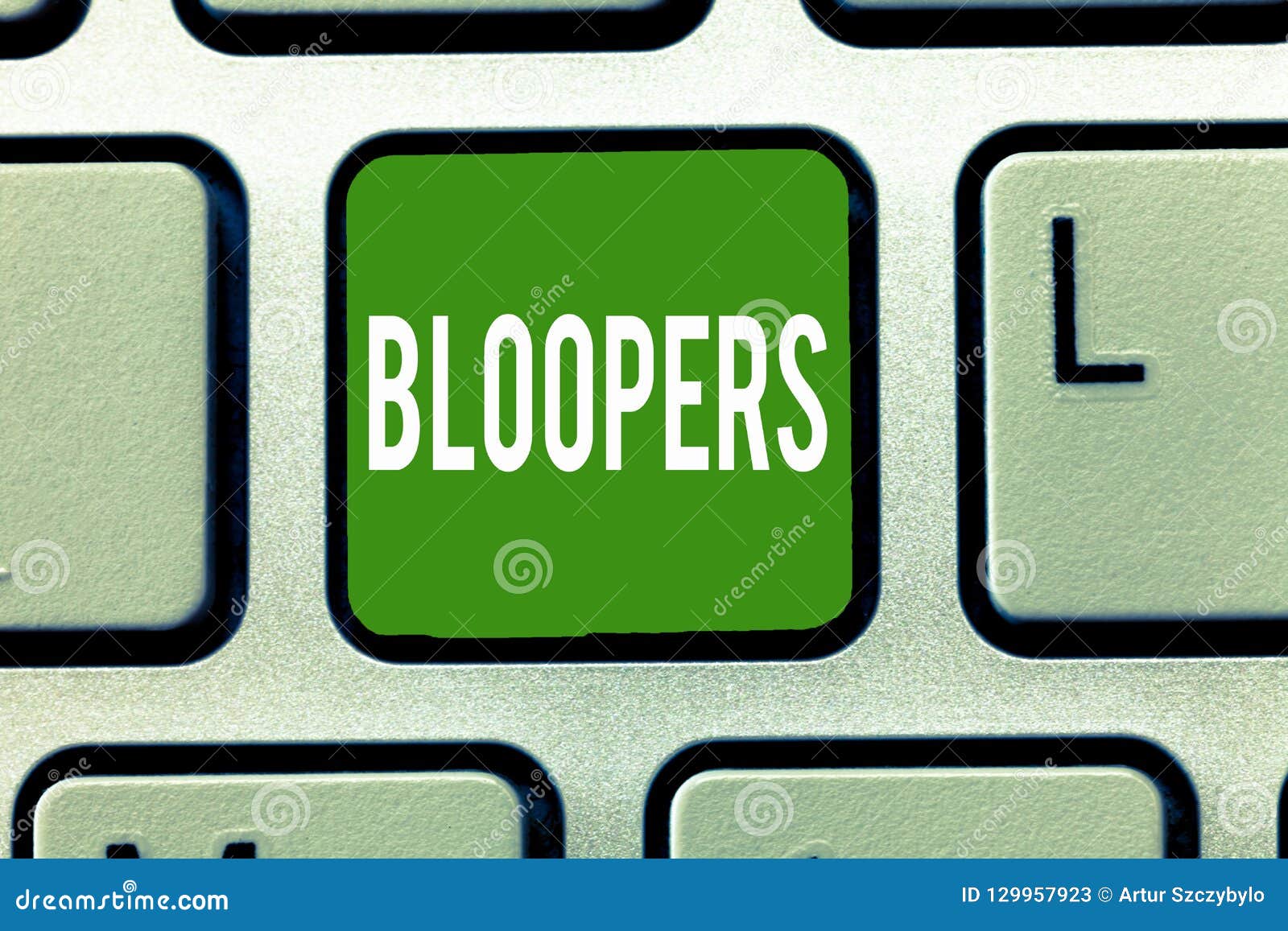 Handwriting Text Bloopers. Concept Meaning Embarrassing Errors Mistakes ...