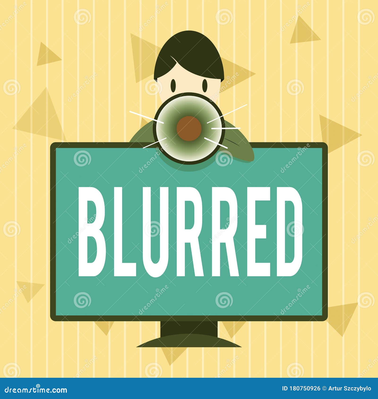 Handwriting Text Blurred. Concept Meaning Cannot or Unable To See ...