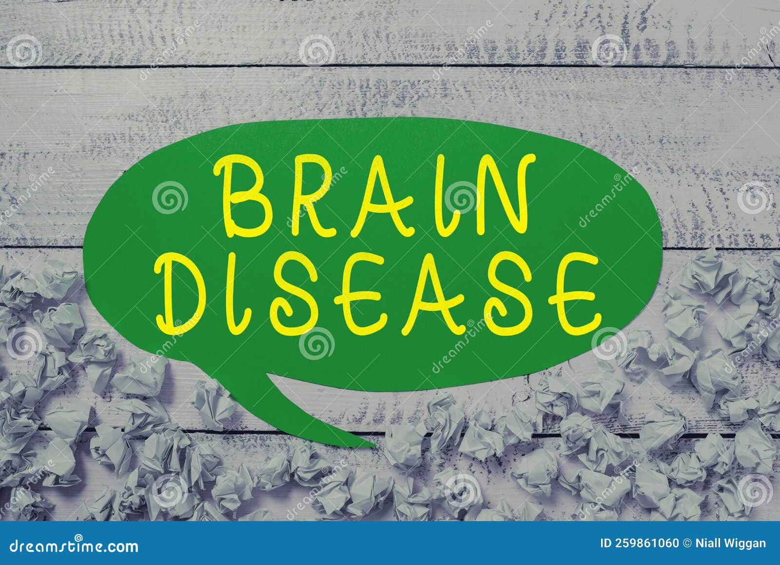 Handwriting Text Brain Disease Business Idea A Neurological Disorder