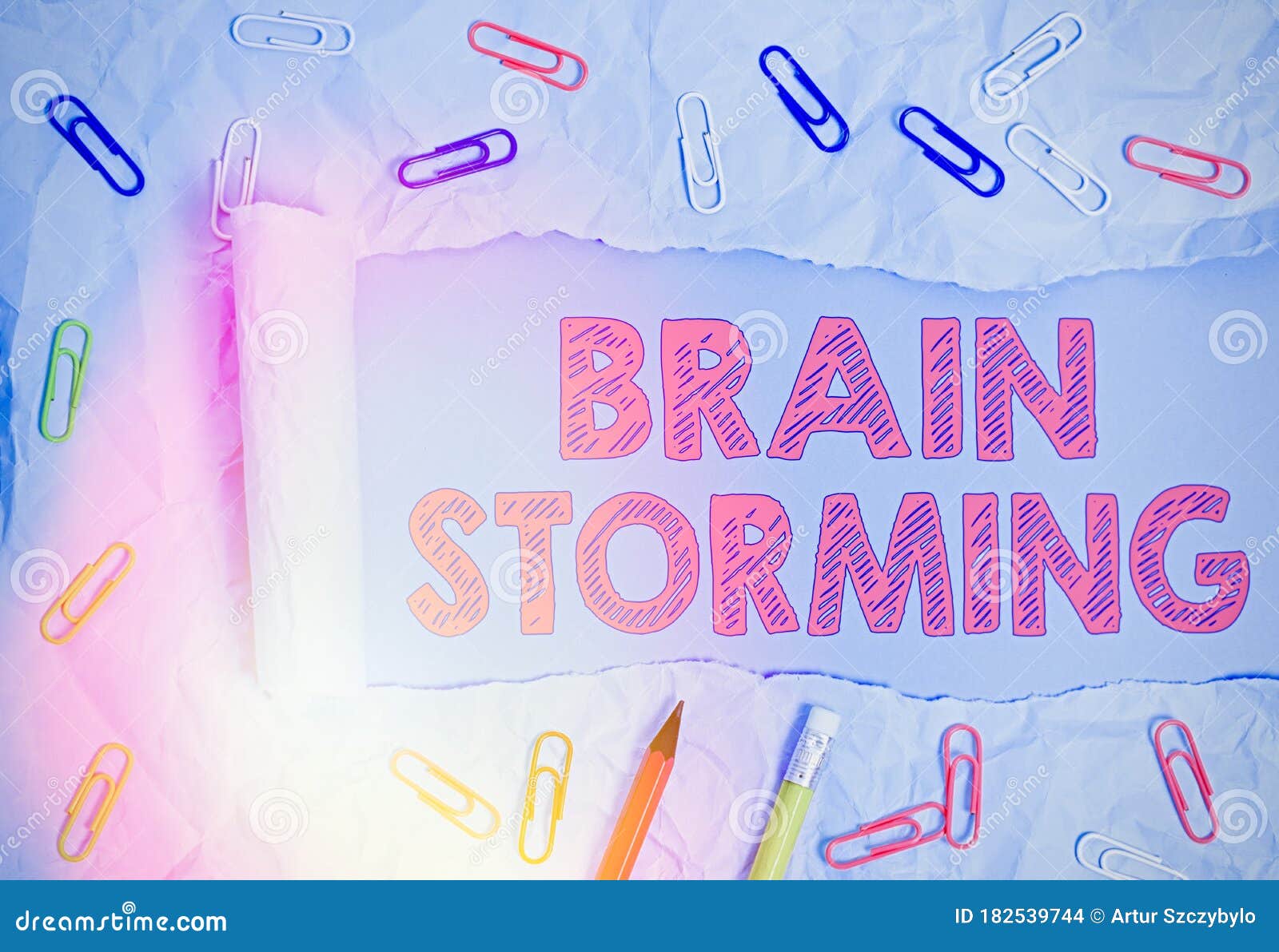 Handwriting Text Brain Storming. Concept Meaning Stimulating Creative ...