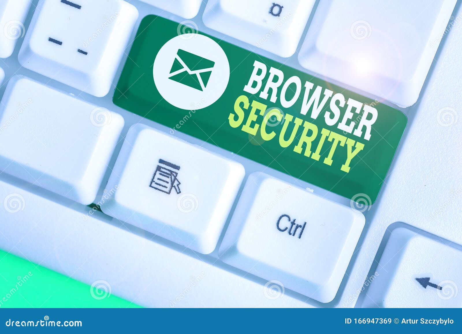 Handwriting Text Browser Security. Concept Meaning Security To Web ...
