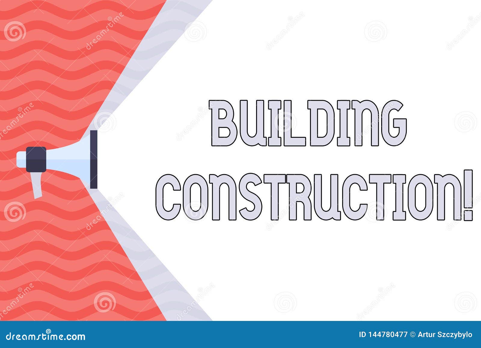Handwriting Text Building Construction. Concept Meaning Process of ...