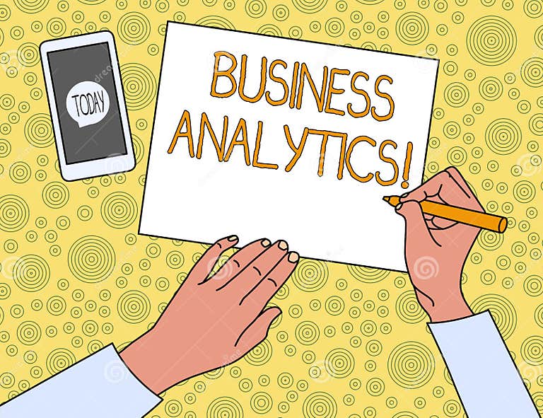 Handwriting Text Business Analytics. Concept Meaning Methodical ...