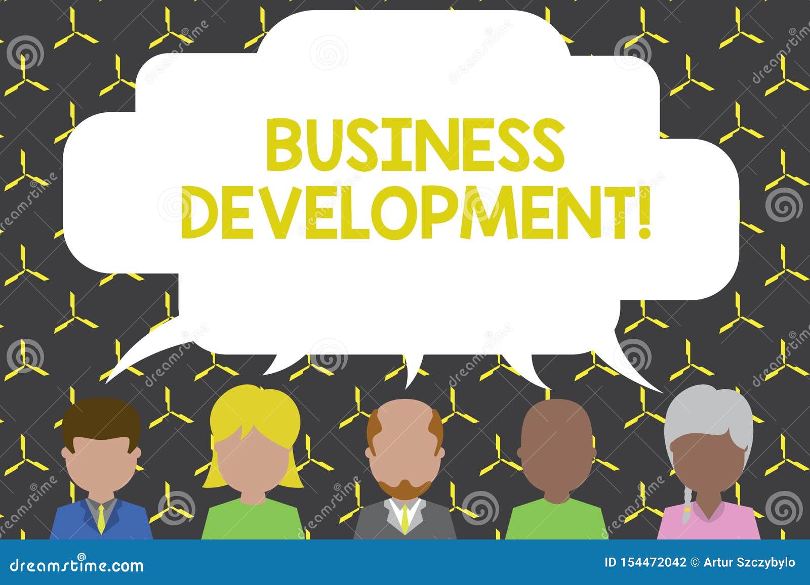 Handwriting Text Business Development. Concept Meaning Implement Growth ...