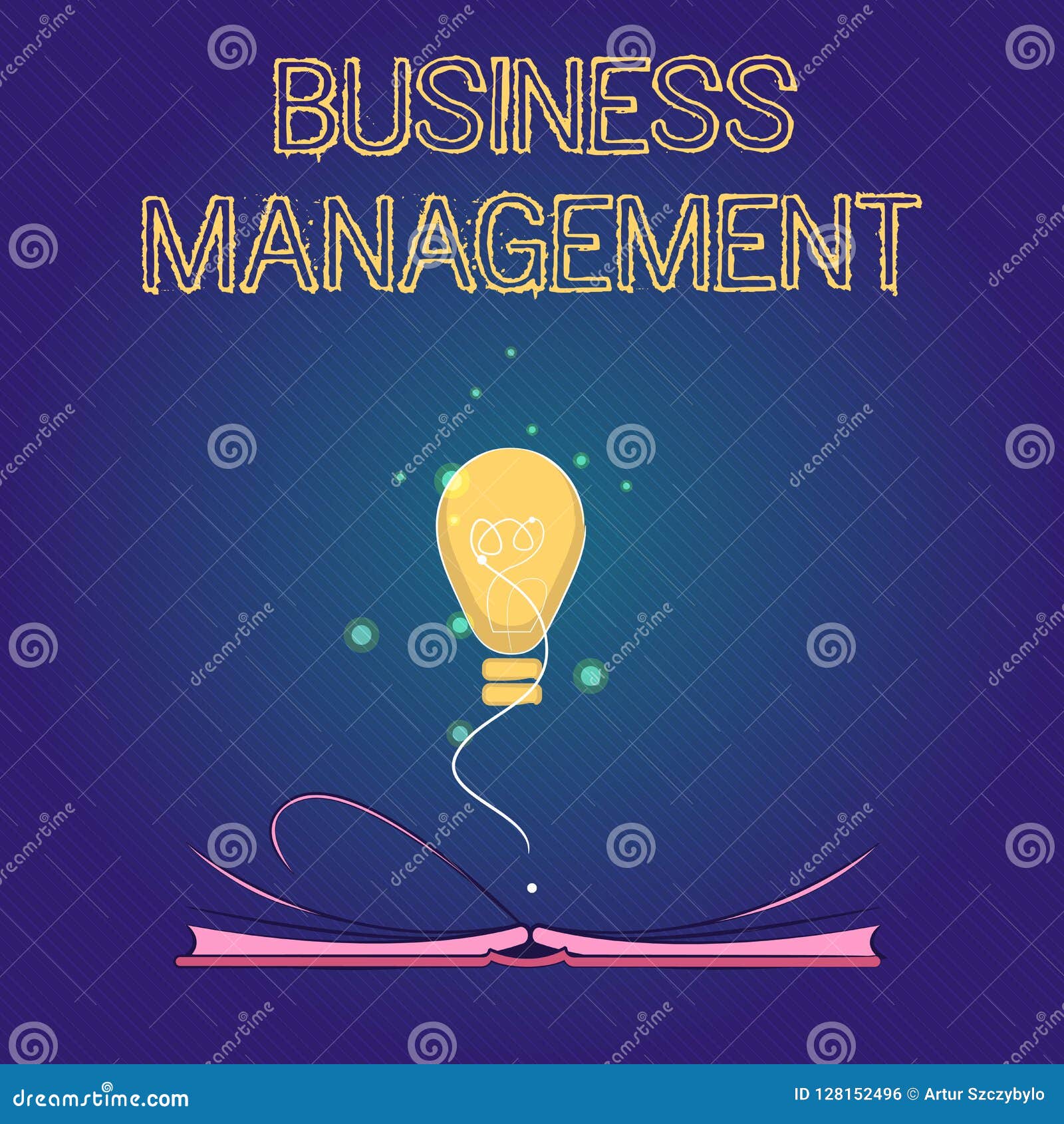 Handwriting Text Business Management. Concept Meaning Overseeing ...