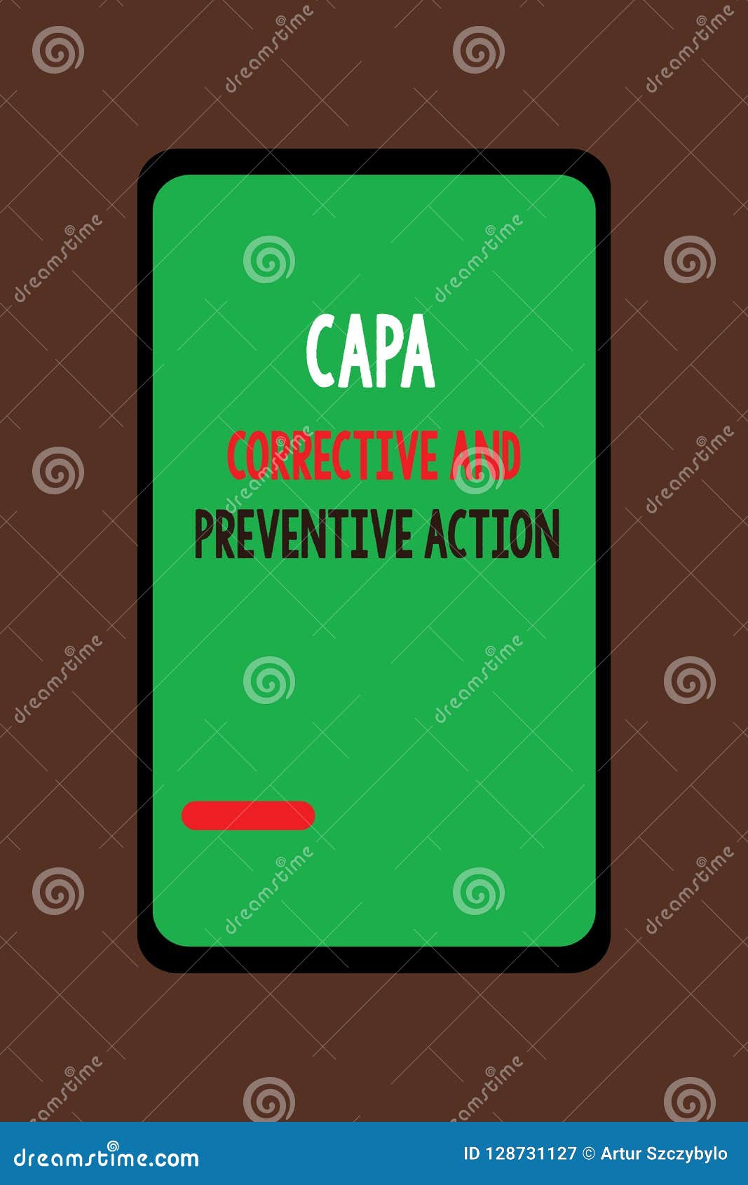 Handwriting Text Capa Corrective and Preventive Action. Concept Meaning ...
