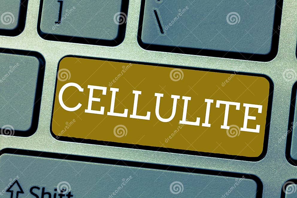 Handwriting Text Cellulite. Concept Meaning Persistent Subcutaneous Fat ...