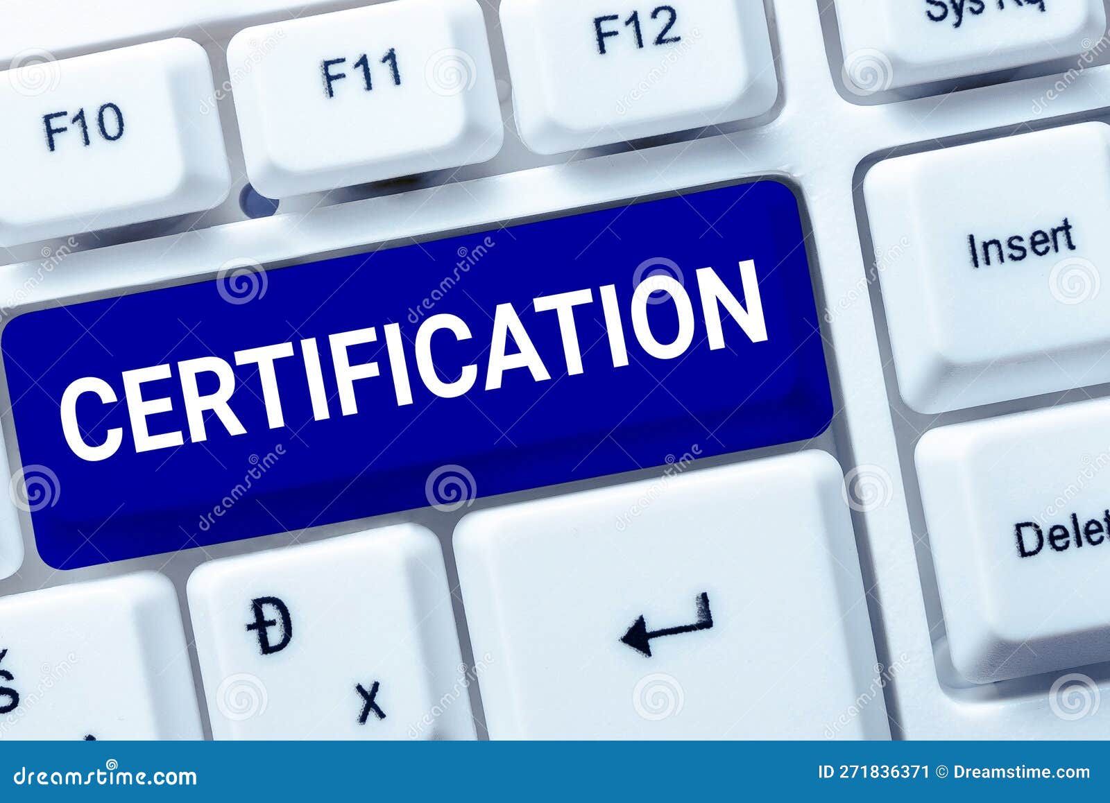 Handwriting Text Certification. Word for Providing Someone with ...