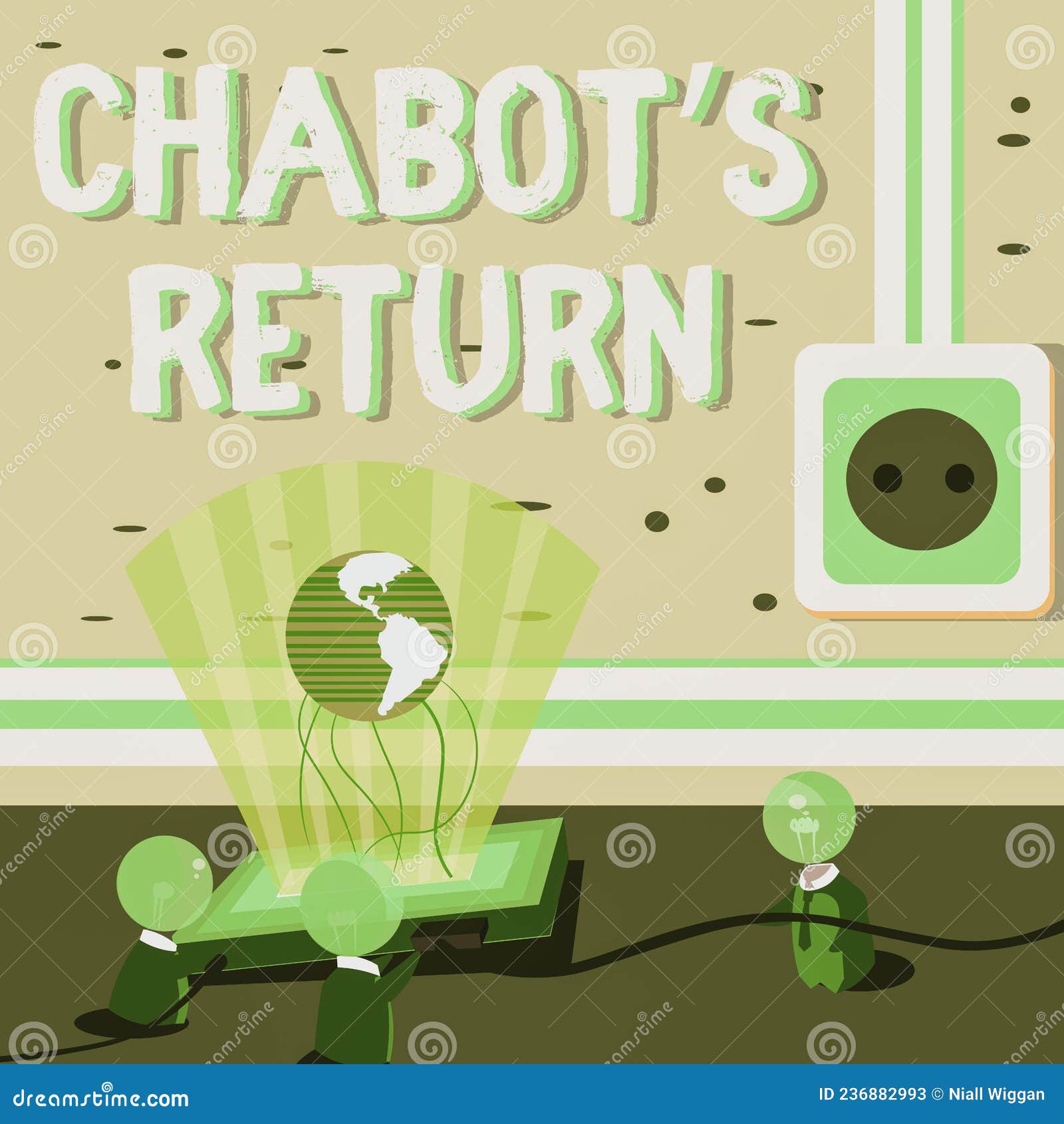 Chabot - Artificial Intelligence Robot Icon With Message On Isometric ...