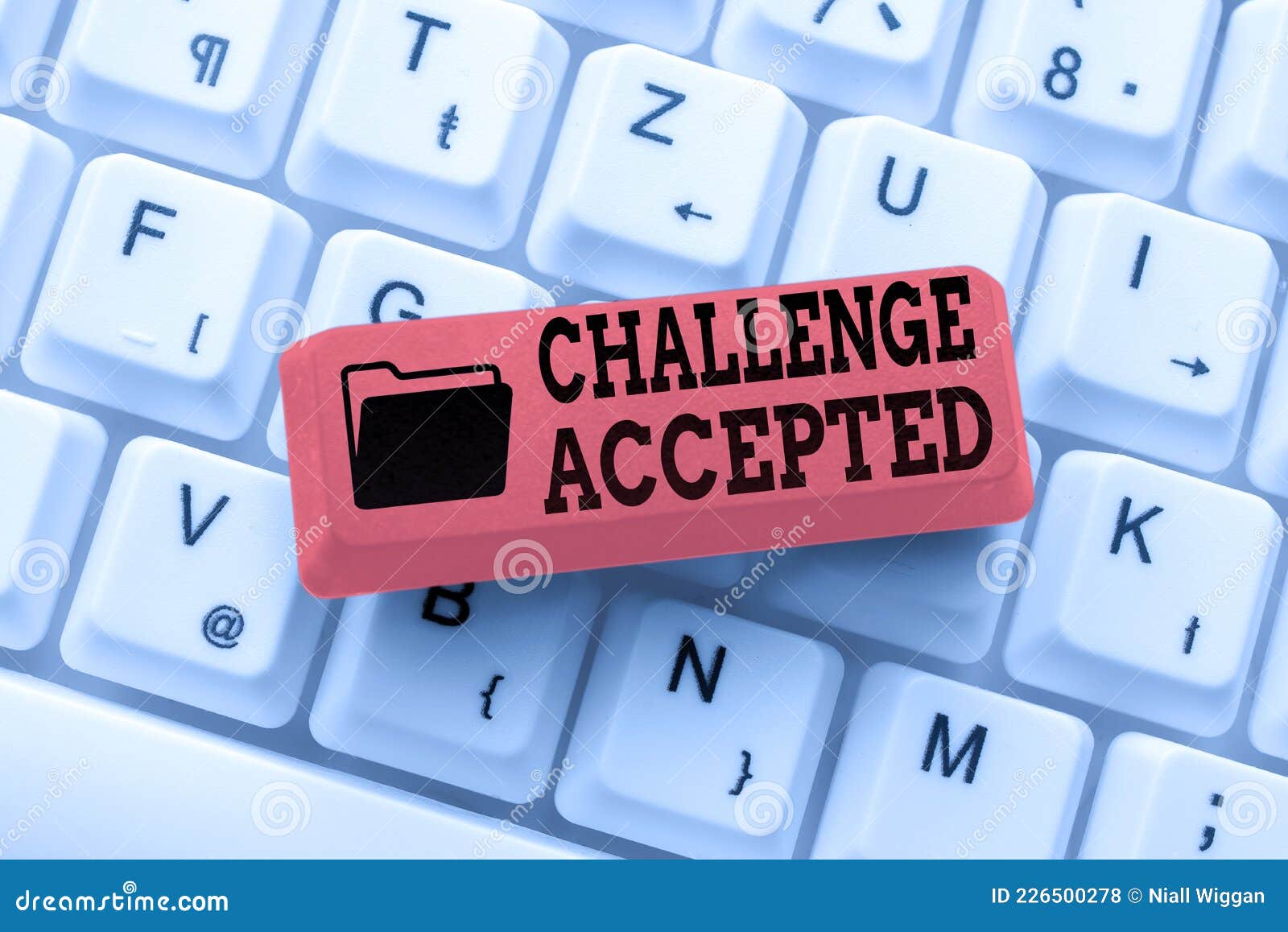 Handwriting Text Challenge Accepted. Conceptual Photo To Participate or ...