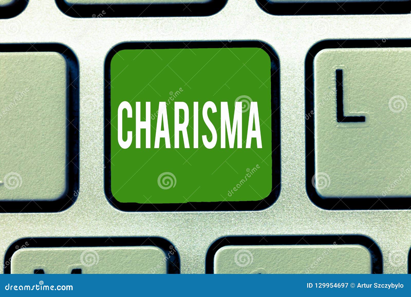 Handwriting Text Charisma. Concept Meaning Compelling Attractiveness or ...