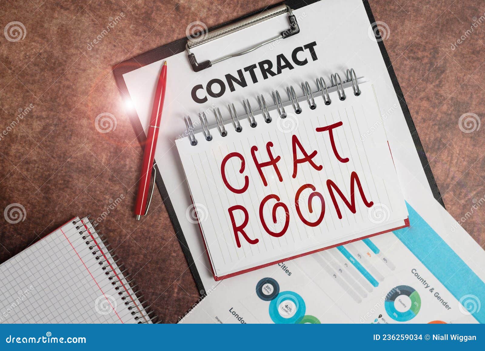 Handwriting Text Chat Room. Word for Area on the Internet or Computer ...