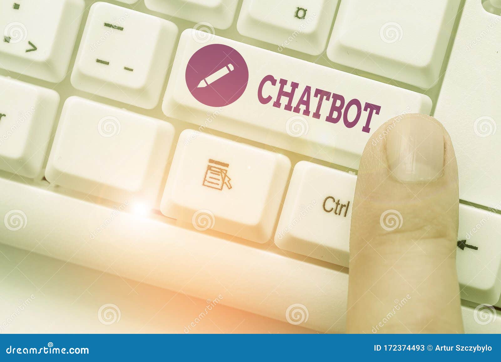 Handwriting Text Chatbot. Concept Meaning a Kind of Computer Program ...