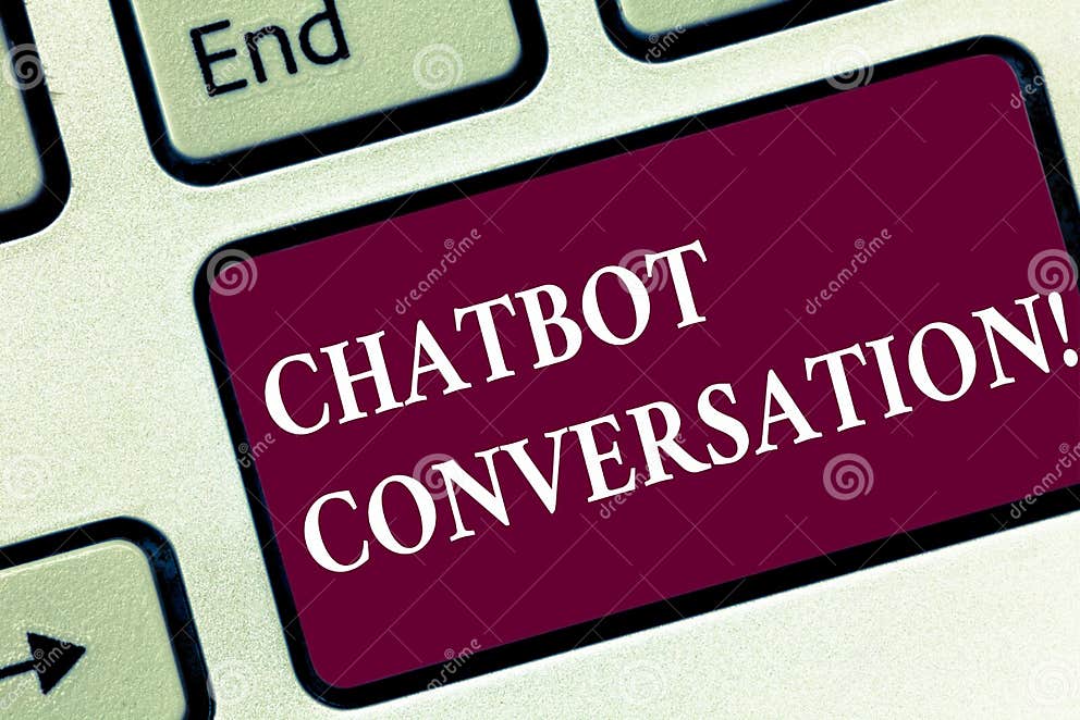 Handwriting Text Chatbot Conversation. Concept Meaning Chatting with ...