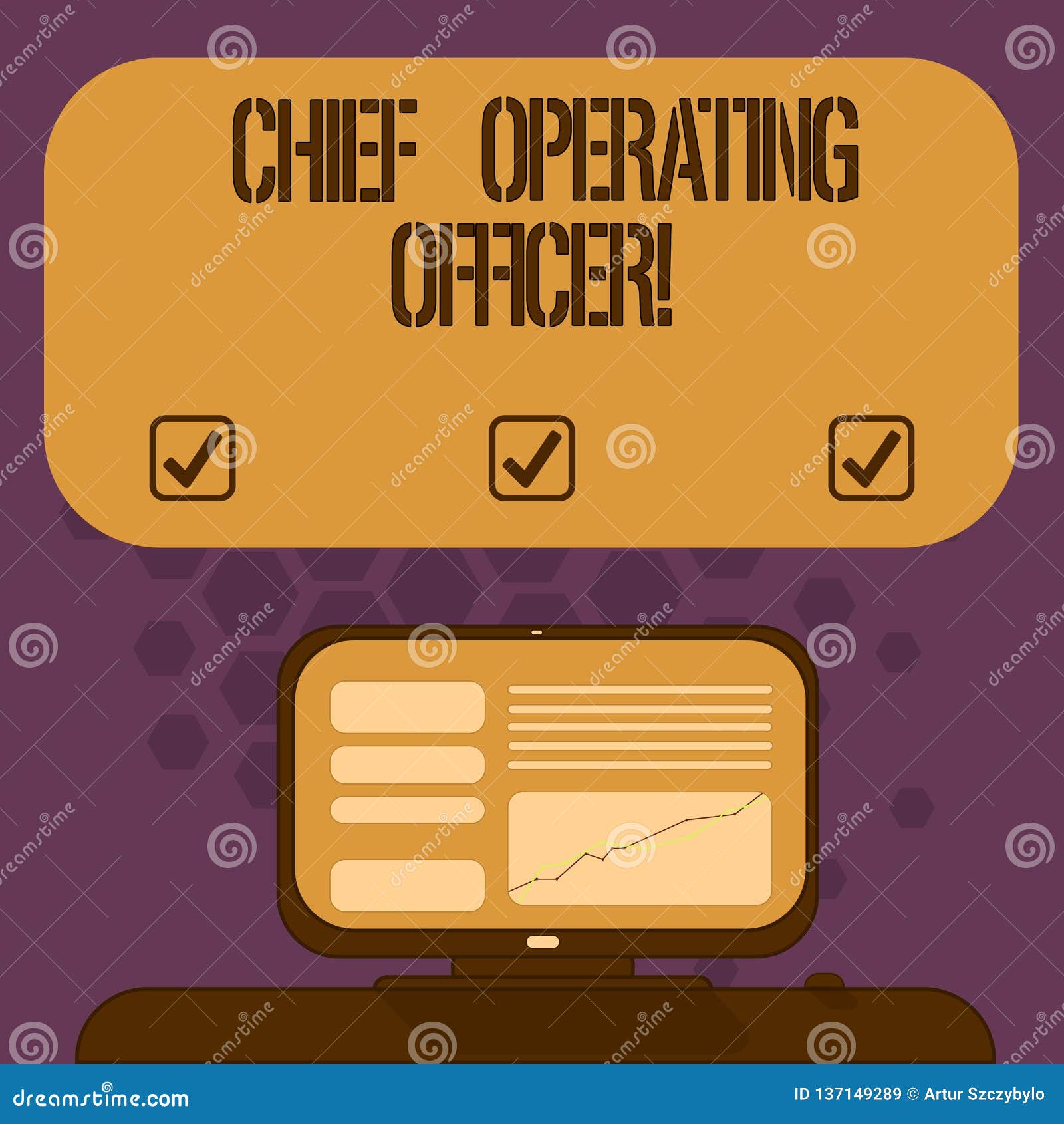 Handwriting Text Chief Operating Officer. Concept Meaning Responsible ...