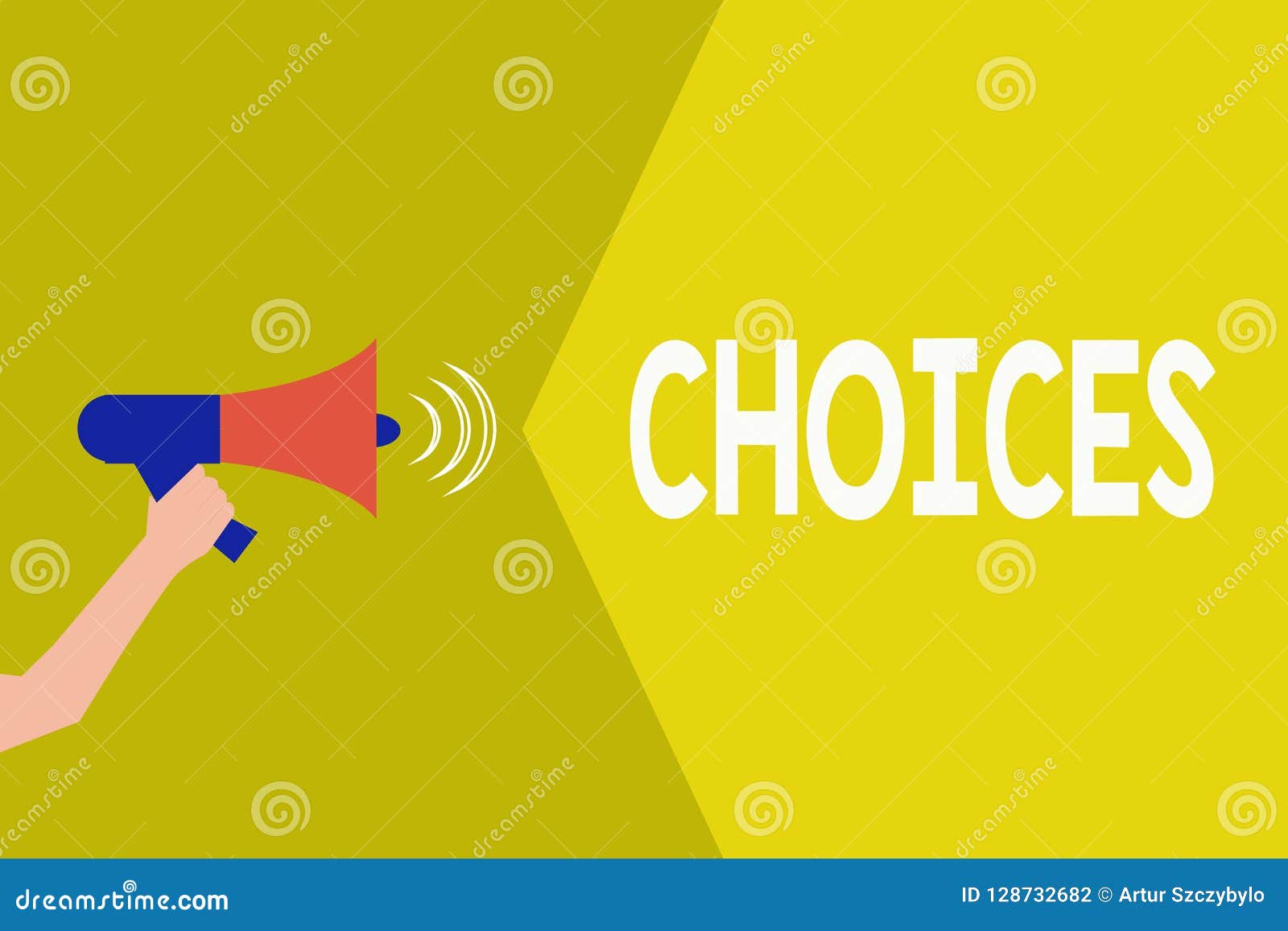 Handwriting Text Choices. Concept Meaning Options Choosing between Two ...