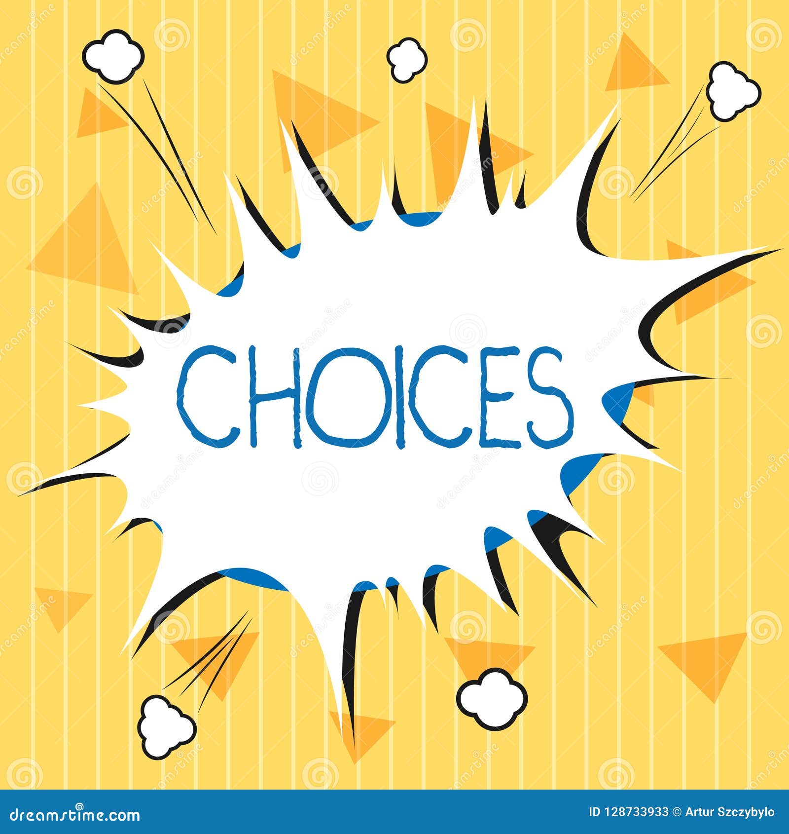 Handwriting Text Choices. Concept Meaning Options Choosing between Two ...