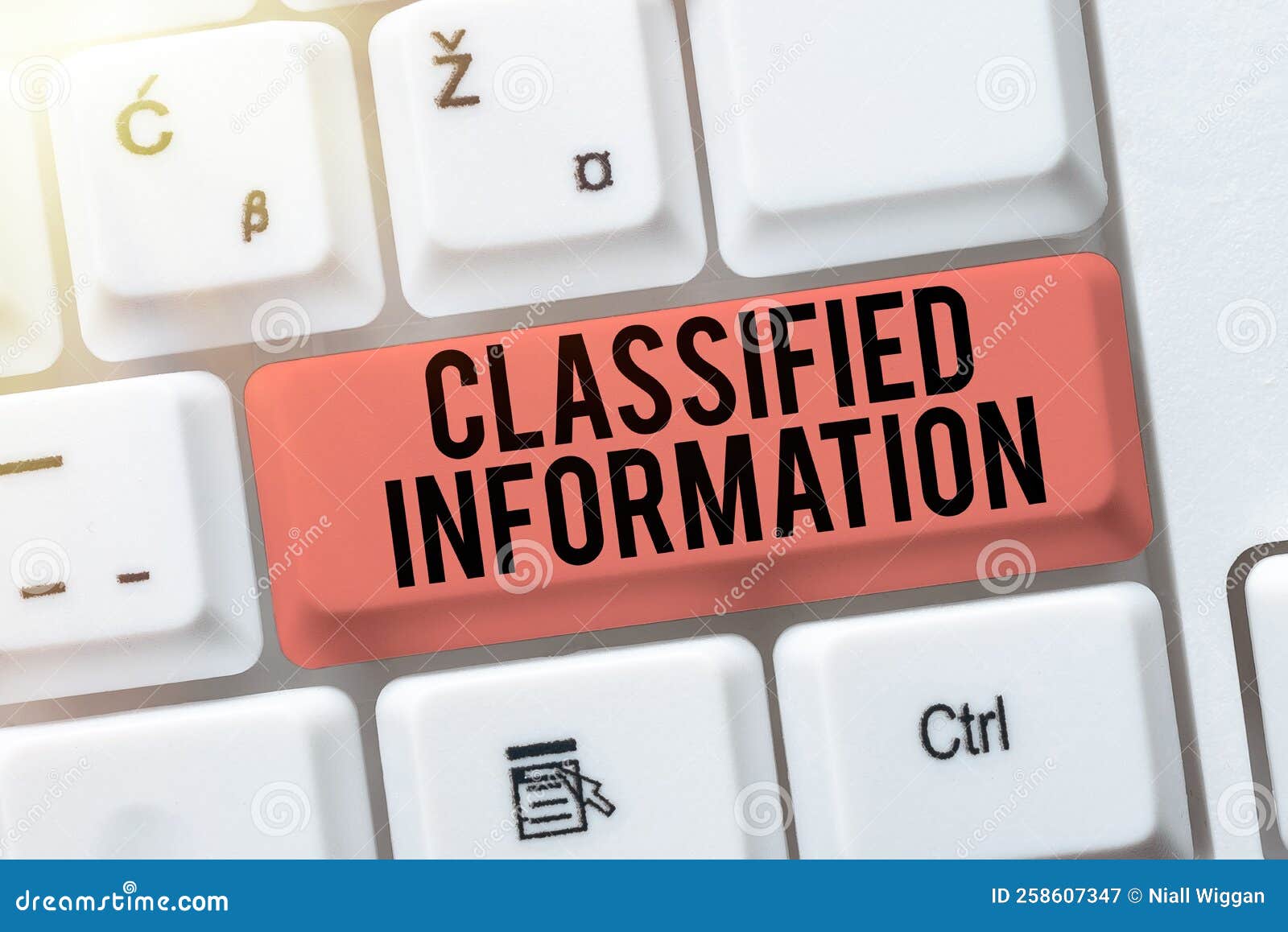 Handwriting Text Classified Information. Concept Meaning Sensitive Data ...