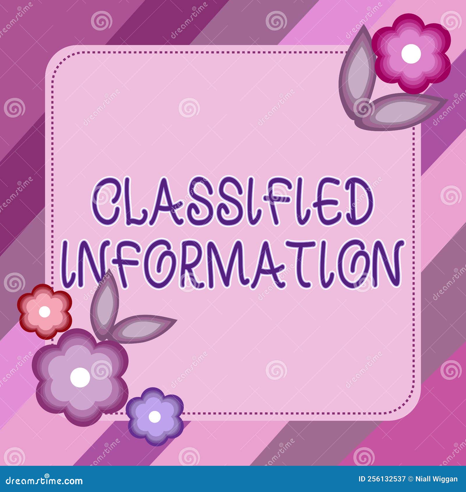 Sign Displaying Classified Information. Business Overview Sensitive ...