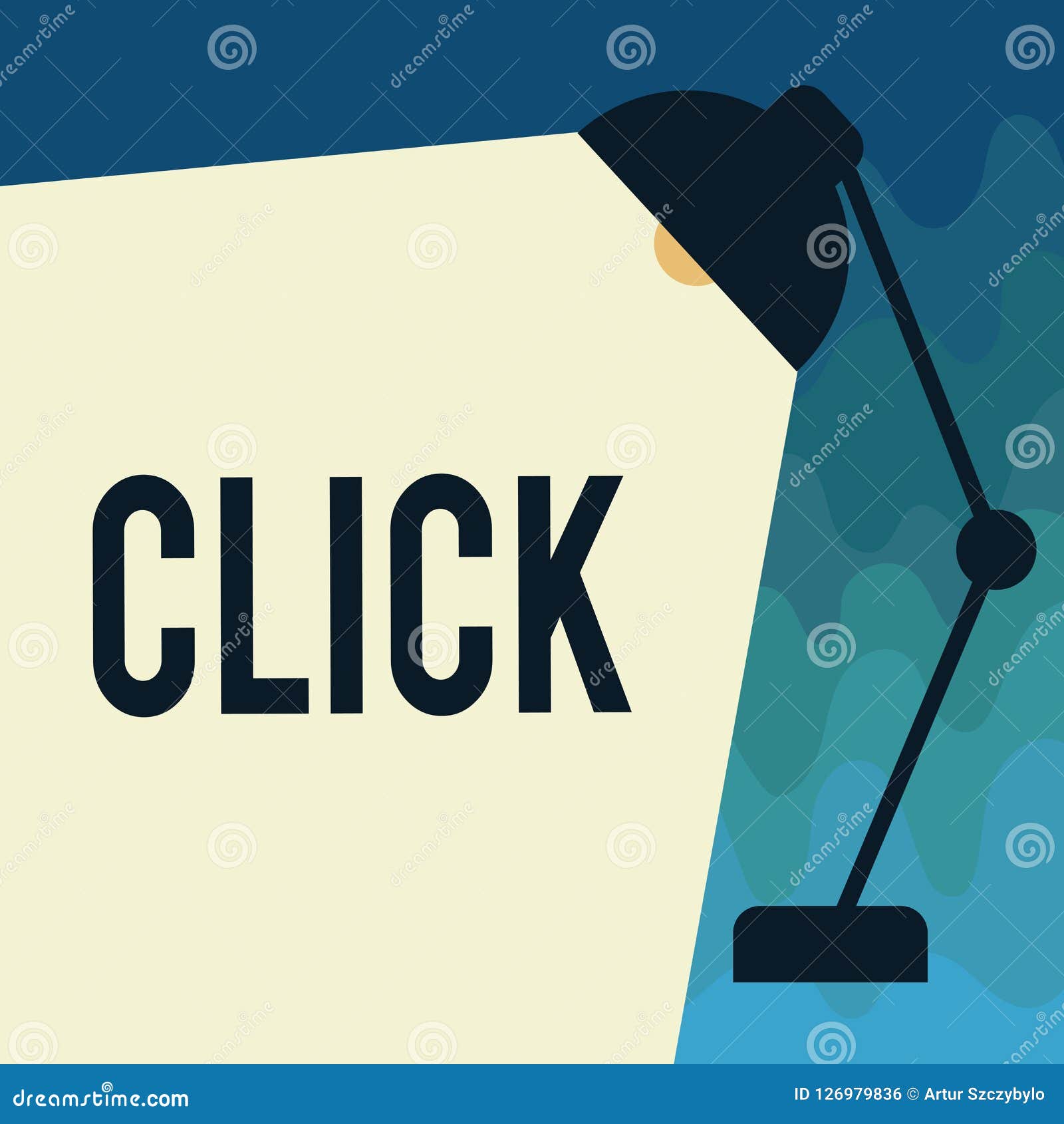 Handwriting Text Click. Concept Meaning Act of Pressing a Button on a ...