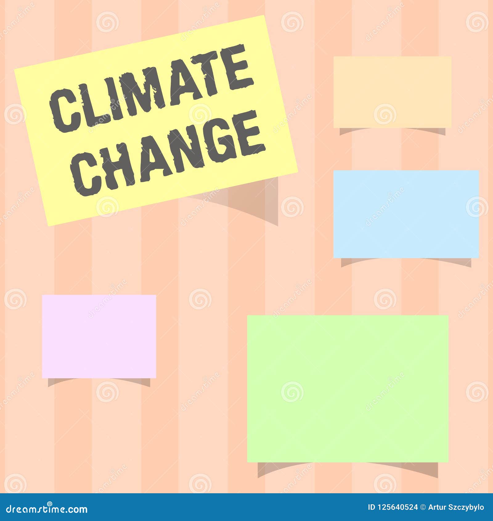 Handwriting Text Climate Change. Concept Meaning Increase in Global ...