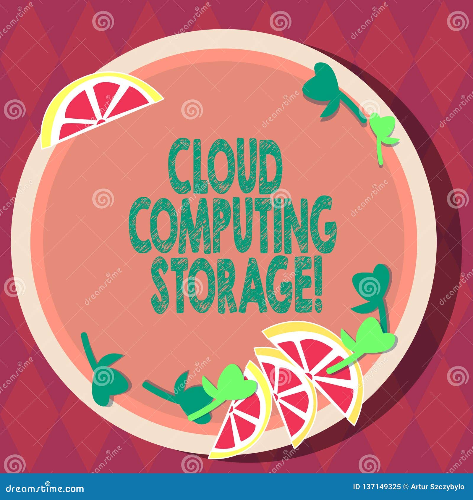 Handwriting Text Cloud Computing Storage. Concept Meaning Digital Data ...