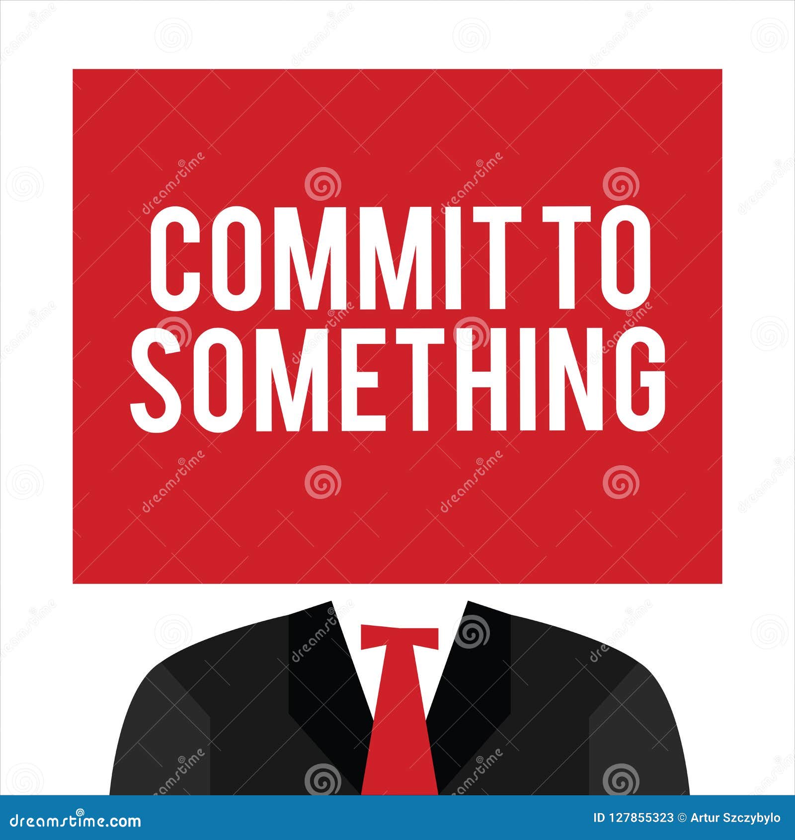 Handwriting Text Commit To Something. Concept Meaning To Live a Life of ...