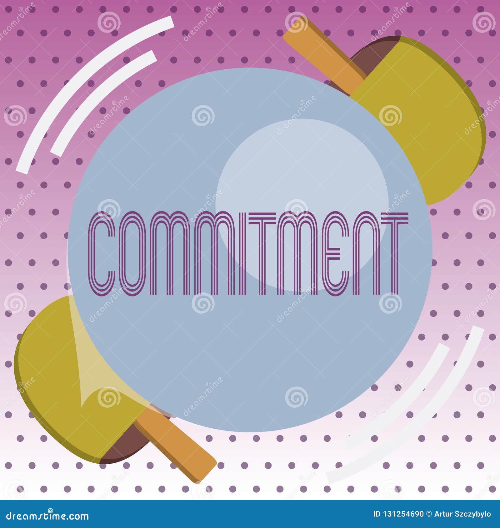 Handwriting Text Commitment. Concept Meaning Quality of Being Dedicated ...