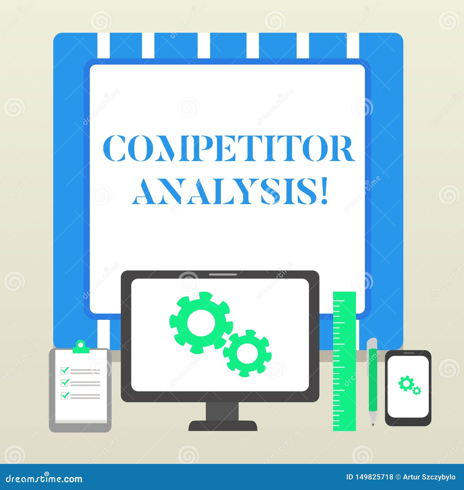 Handwriting Text Competitor Analysis. Concept Meaning Determine the ...