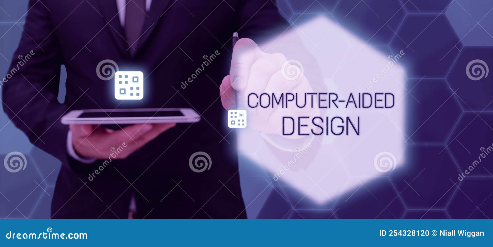 Sign Displaying Computer Aided Design. Business Concept CAD Industrial ...