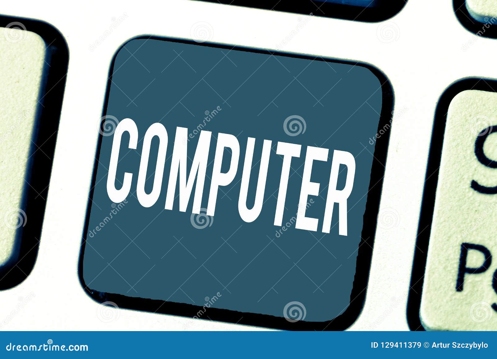 Handwriting Text Computer. Concept Meaning Electronic Device Capable of ...