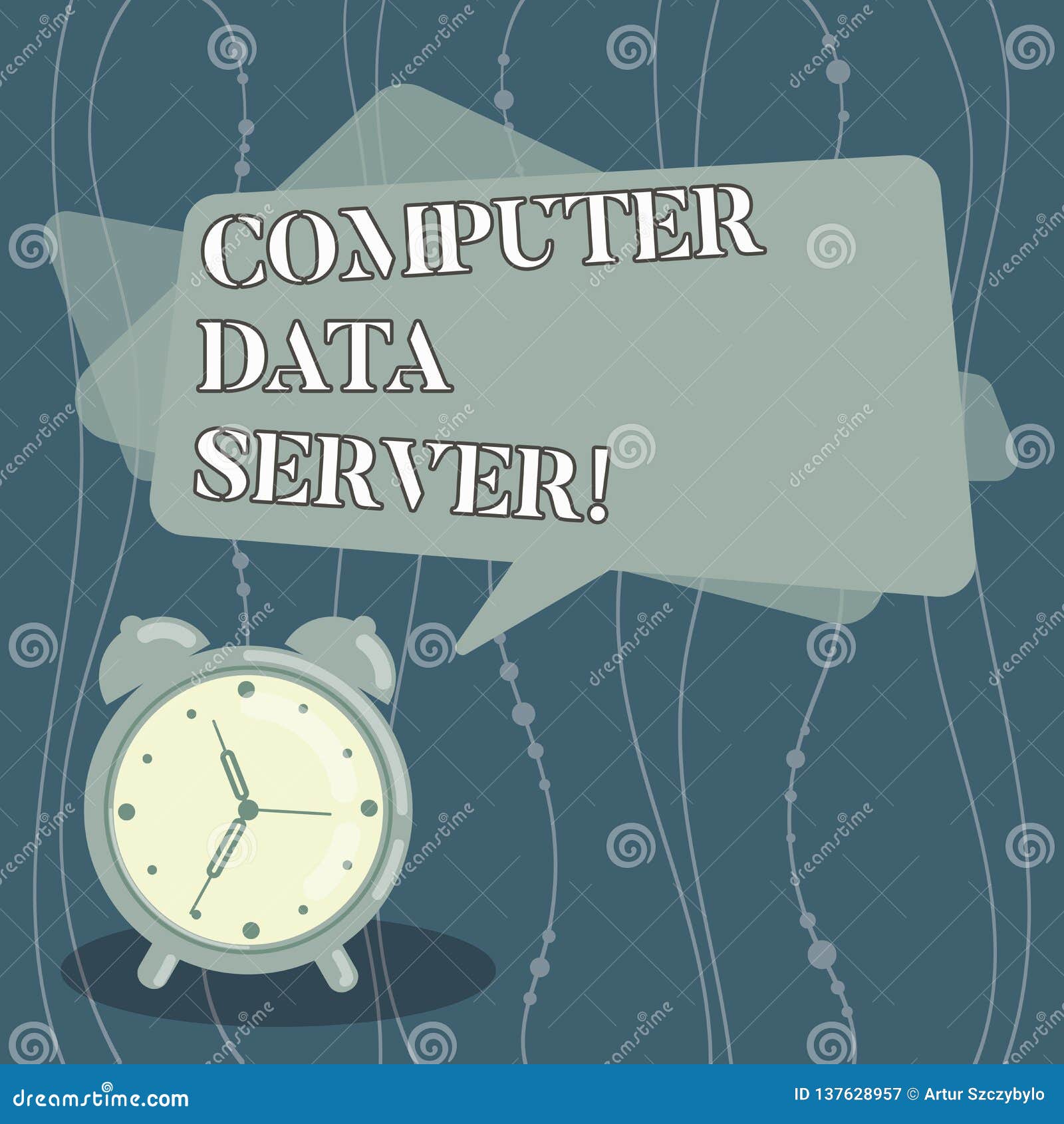 Handwriting Text Computer Data Server. Concept Meaning Computer Platform that Delivers Database ...
