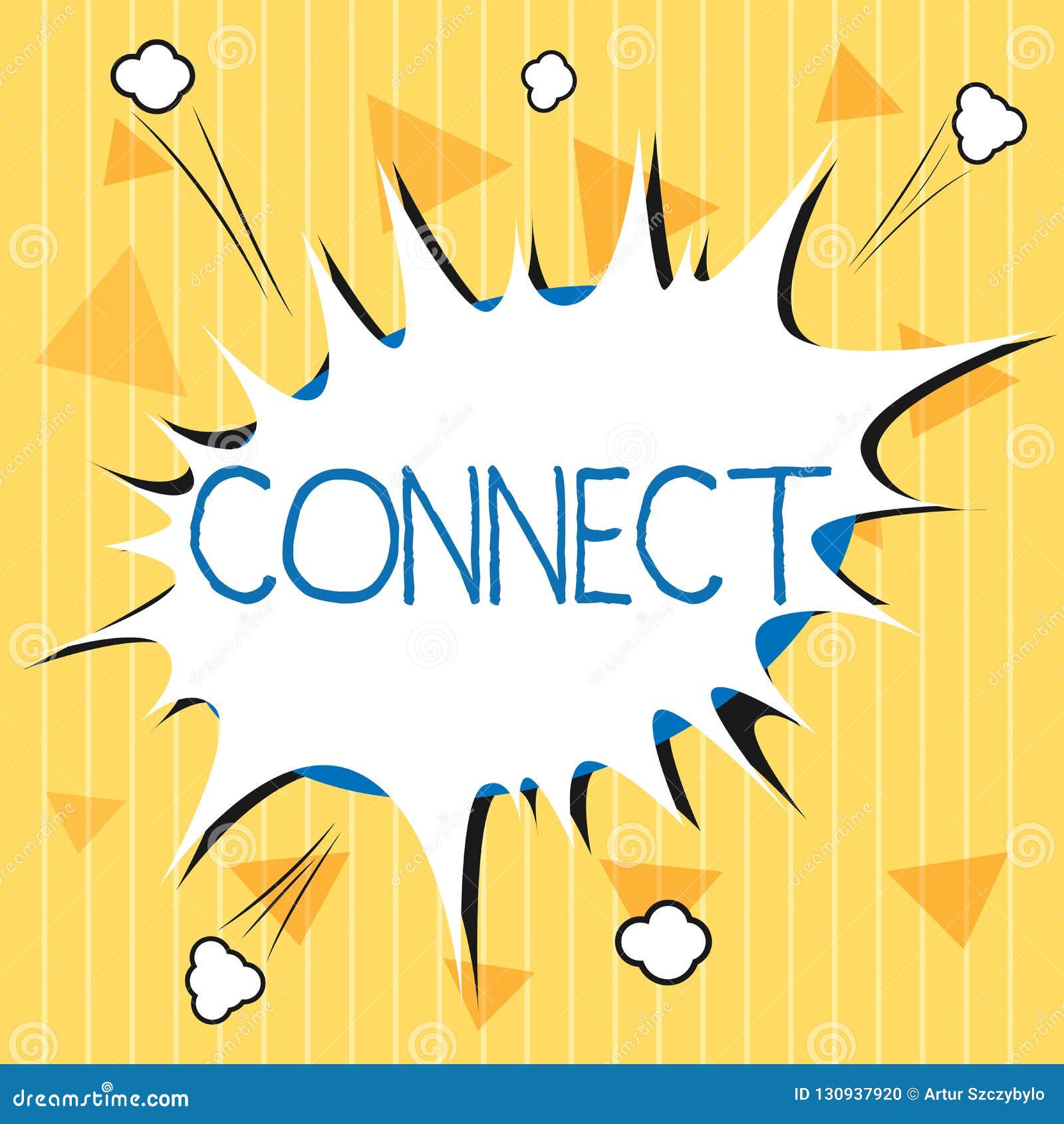 Handwriting Text Connect. Concept Meaning Being Together Contact ...