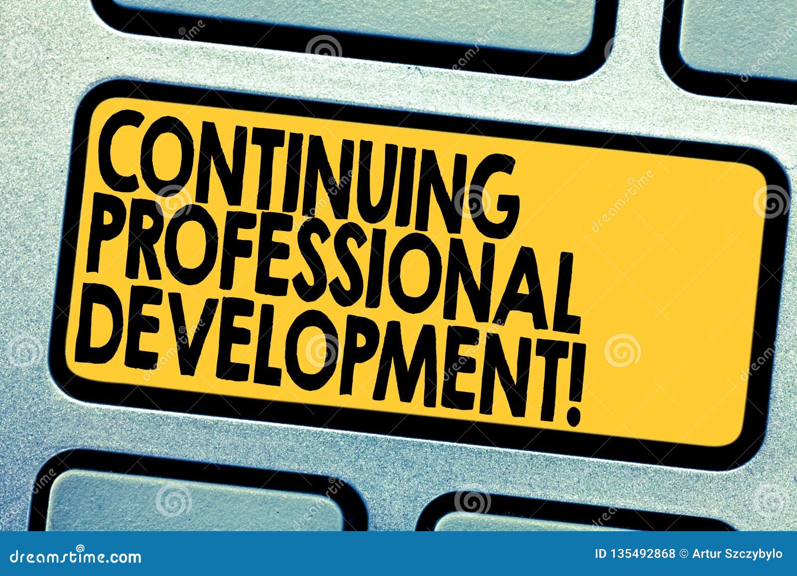 Handwriting Text Continuing Professional Development. Concept Meaning ...