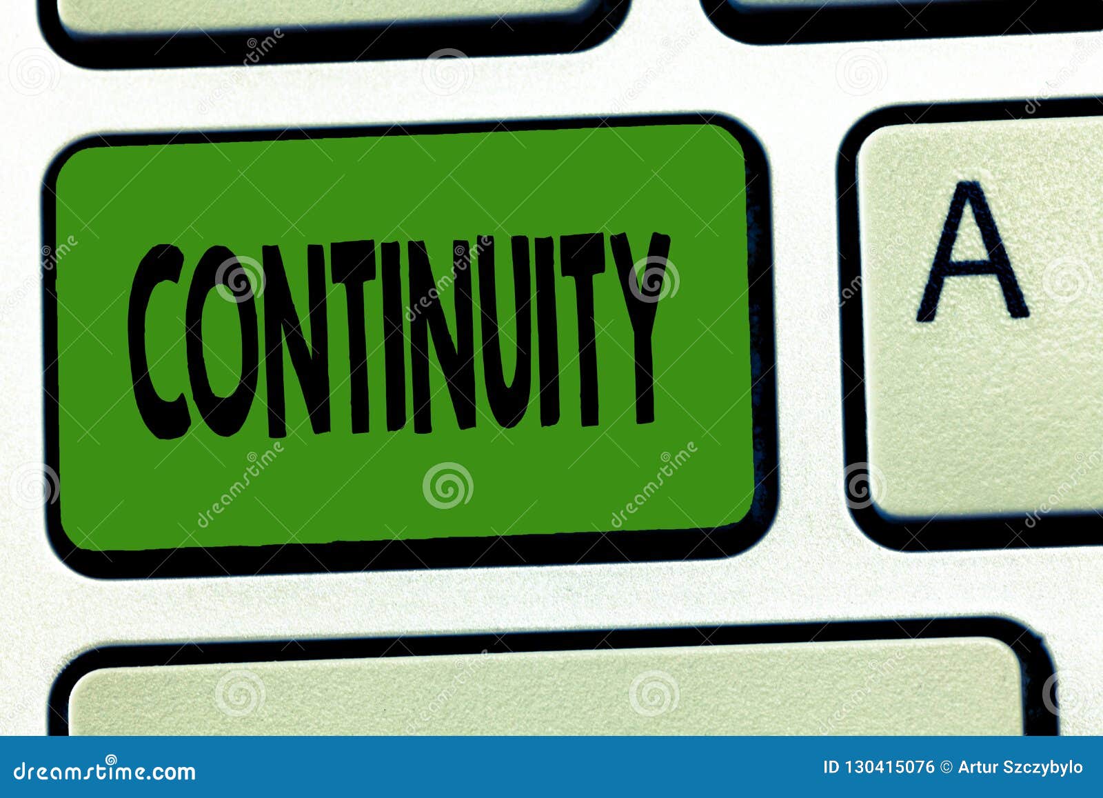 Handwriting Text Continuity. Concept Meaning Unbroken Consistent ...