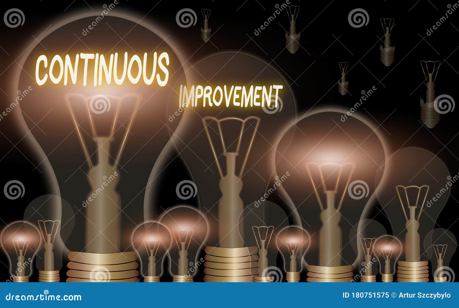 Handwriting Text Continuous Improvement. Concept Meaning Ongoing Effort ...