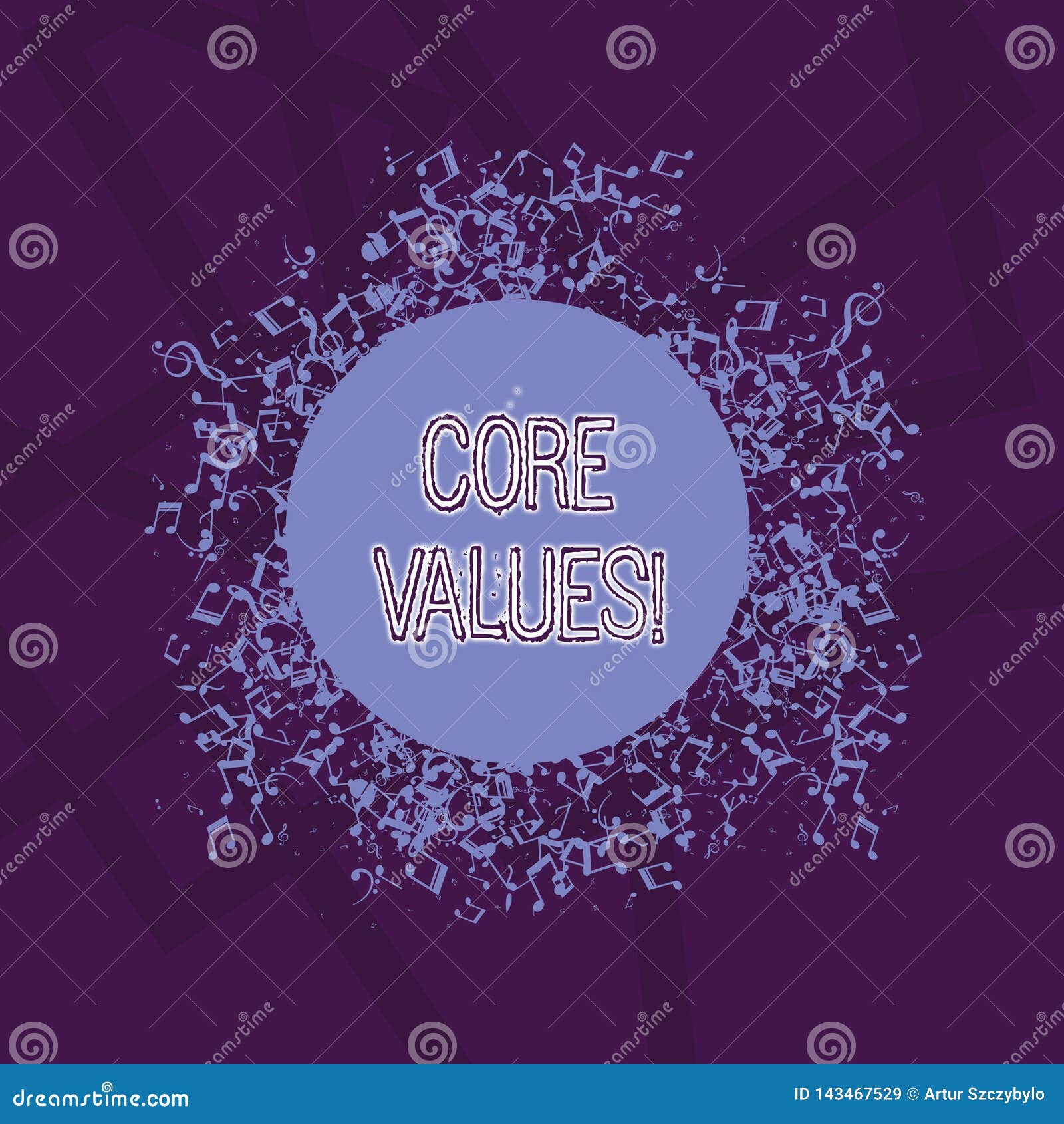 Handwriting Text Core Values. Concept Meaning Principle that ...