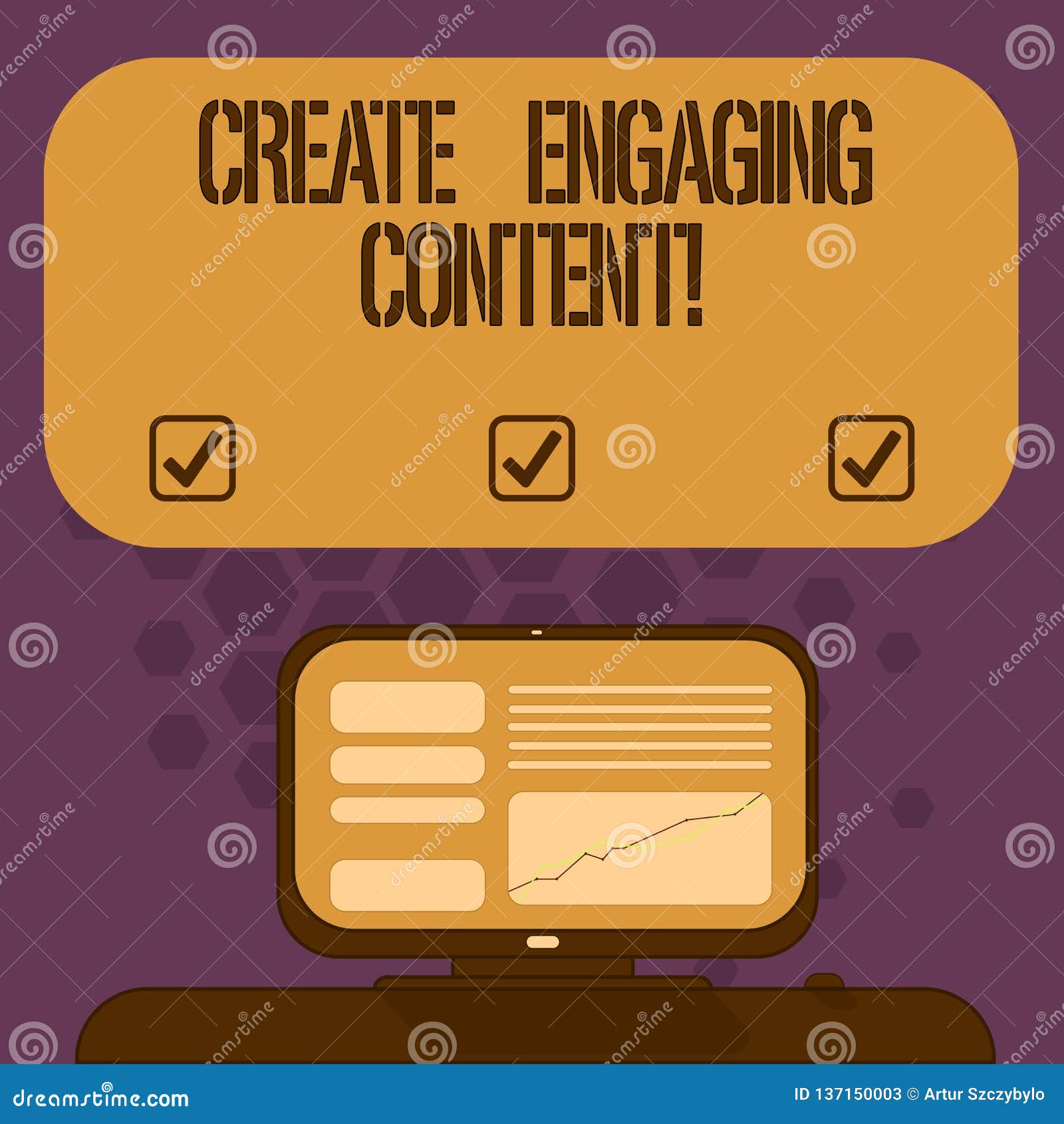 Handwriting Text Create Engaging Content. Concept Meaning Provides ...