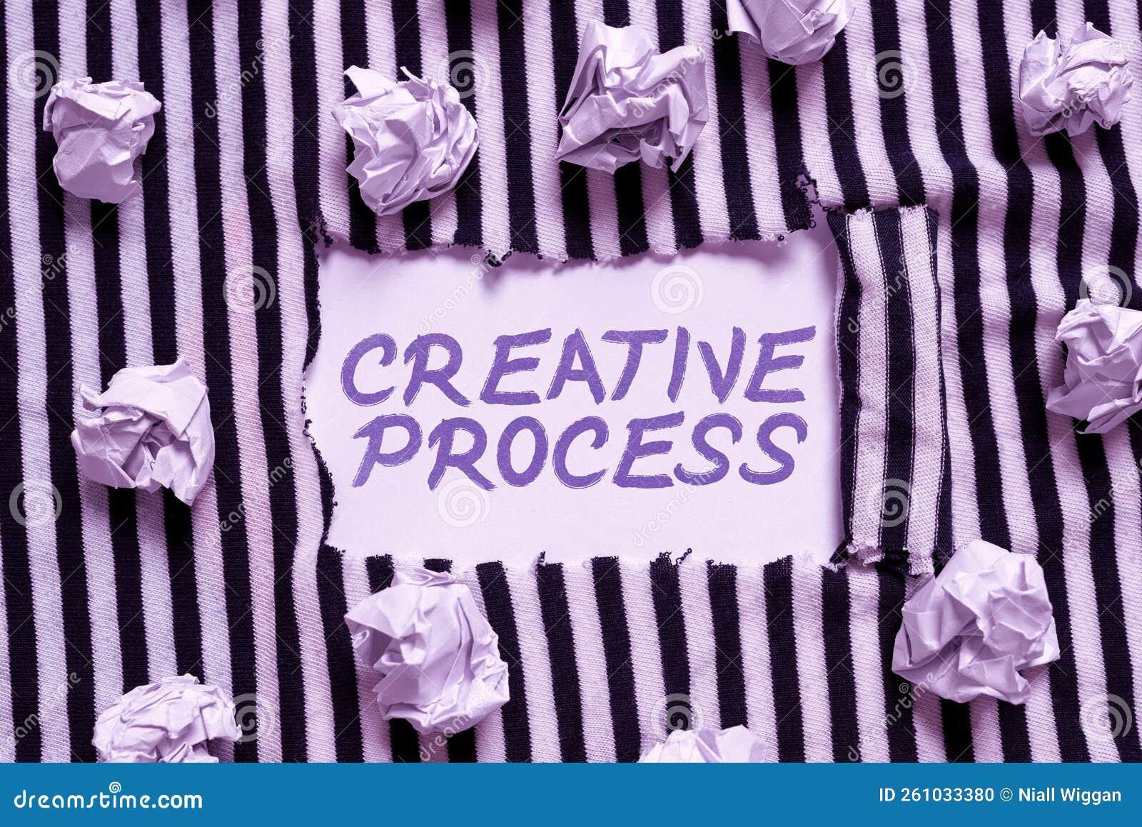 Handwriting Text Creative Process. Concept Meaning Connecting Ideas ...