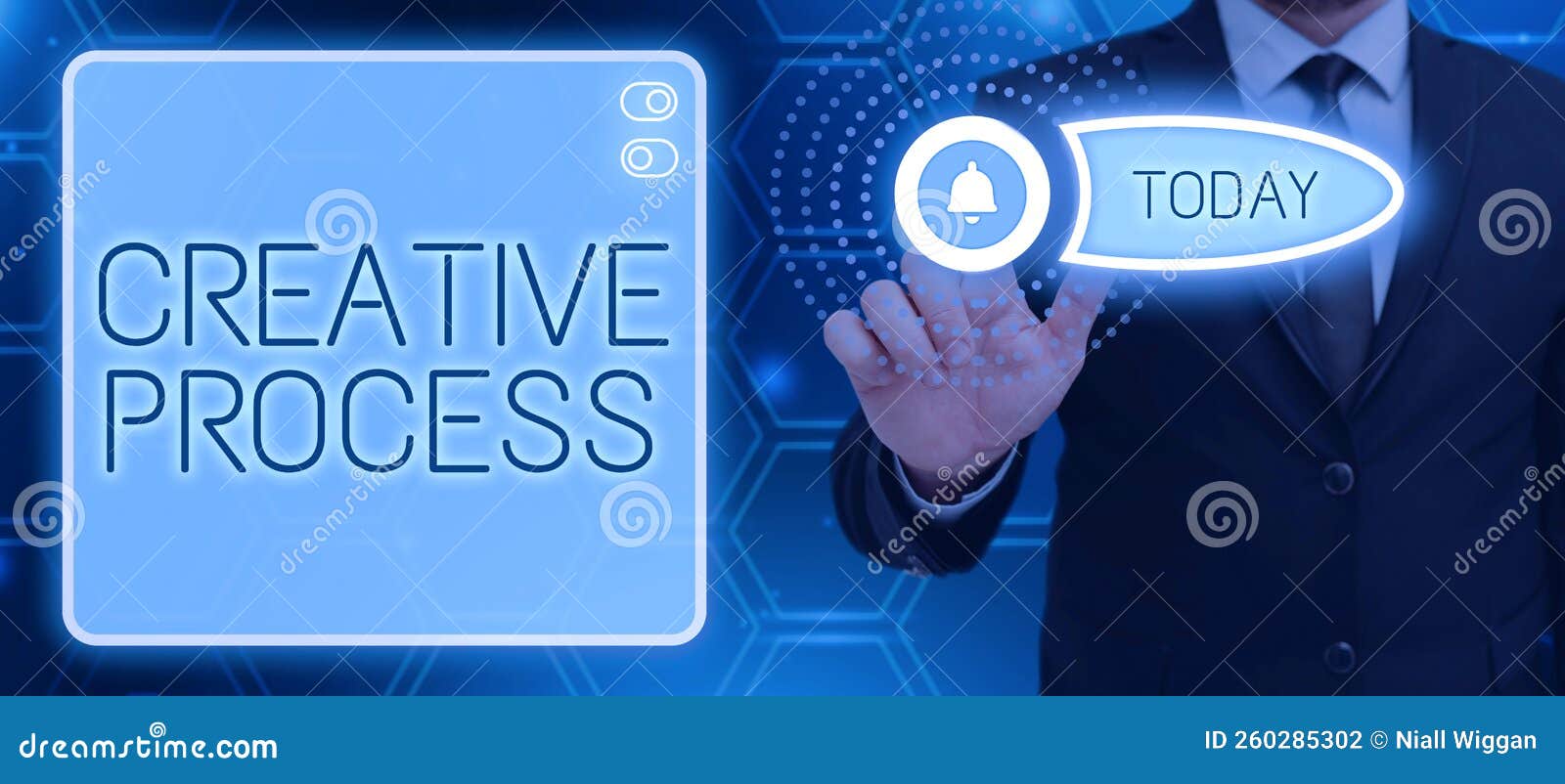 Handwriting Text Creative Process. Word Written on Connecting Ideas ...