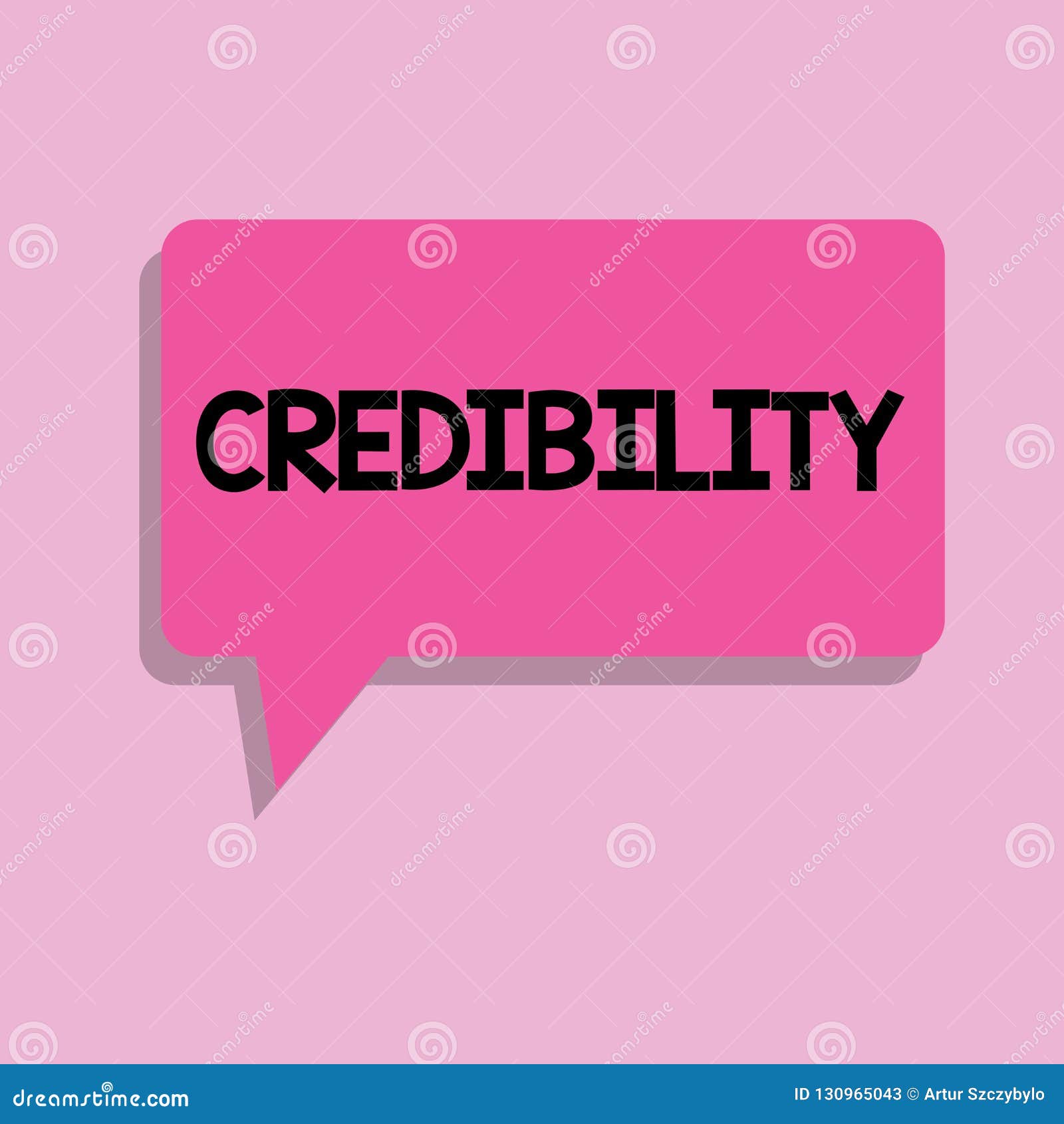 Credibility Concept Banner With Icons In Blue Gradient Background ... Credibility Concept Banner With Icons In Blue Gradient Background ...