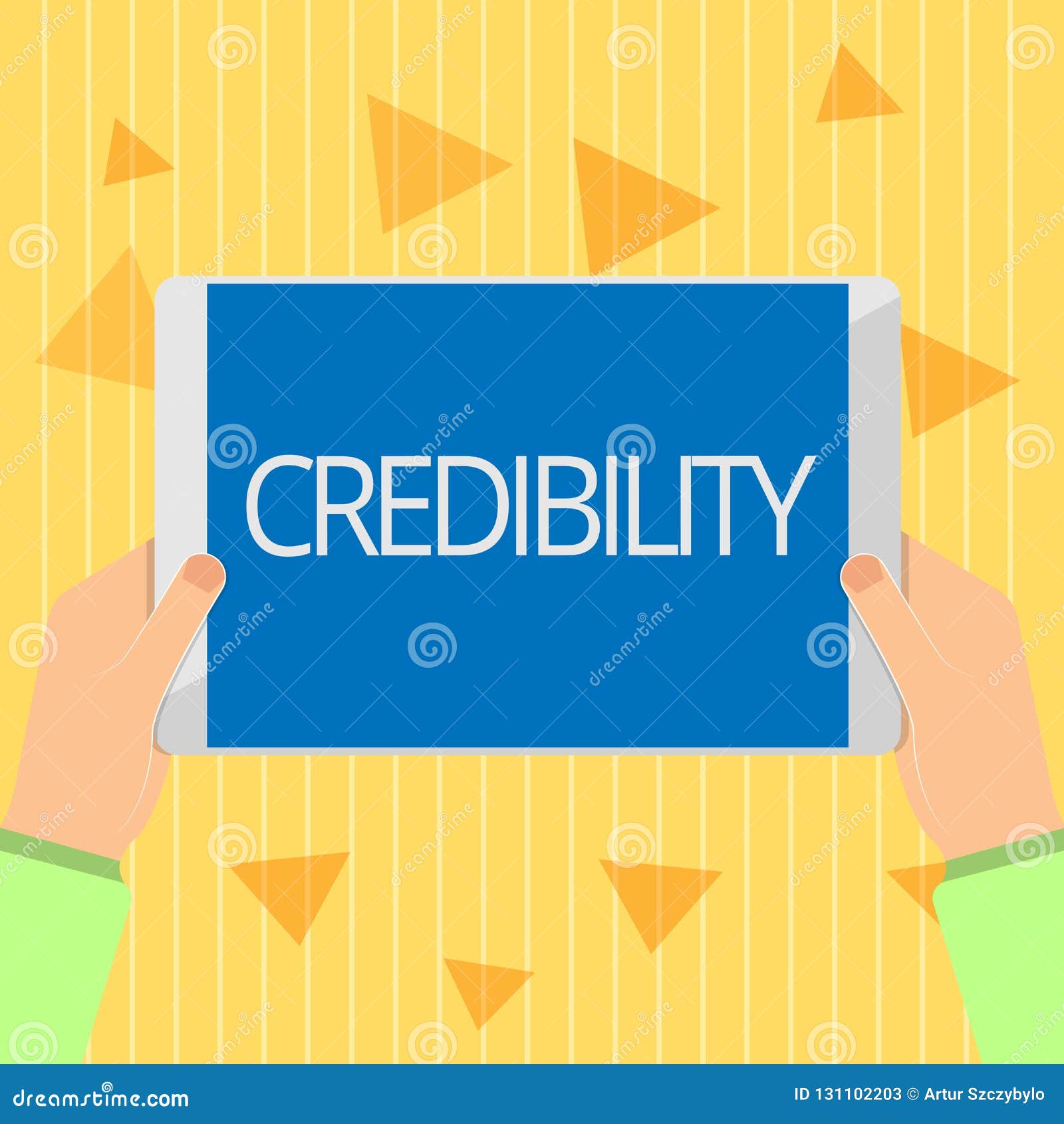 Handwriting Text Credibility. Concept Meaning Quality of Being ...