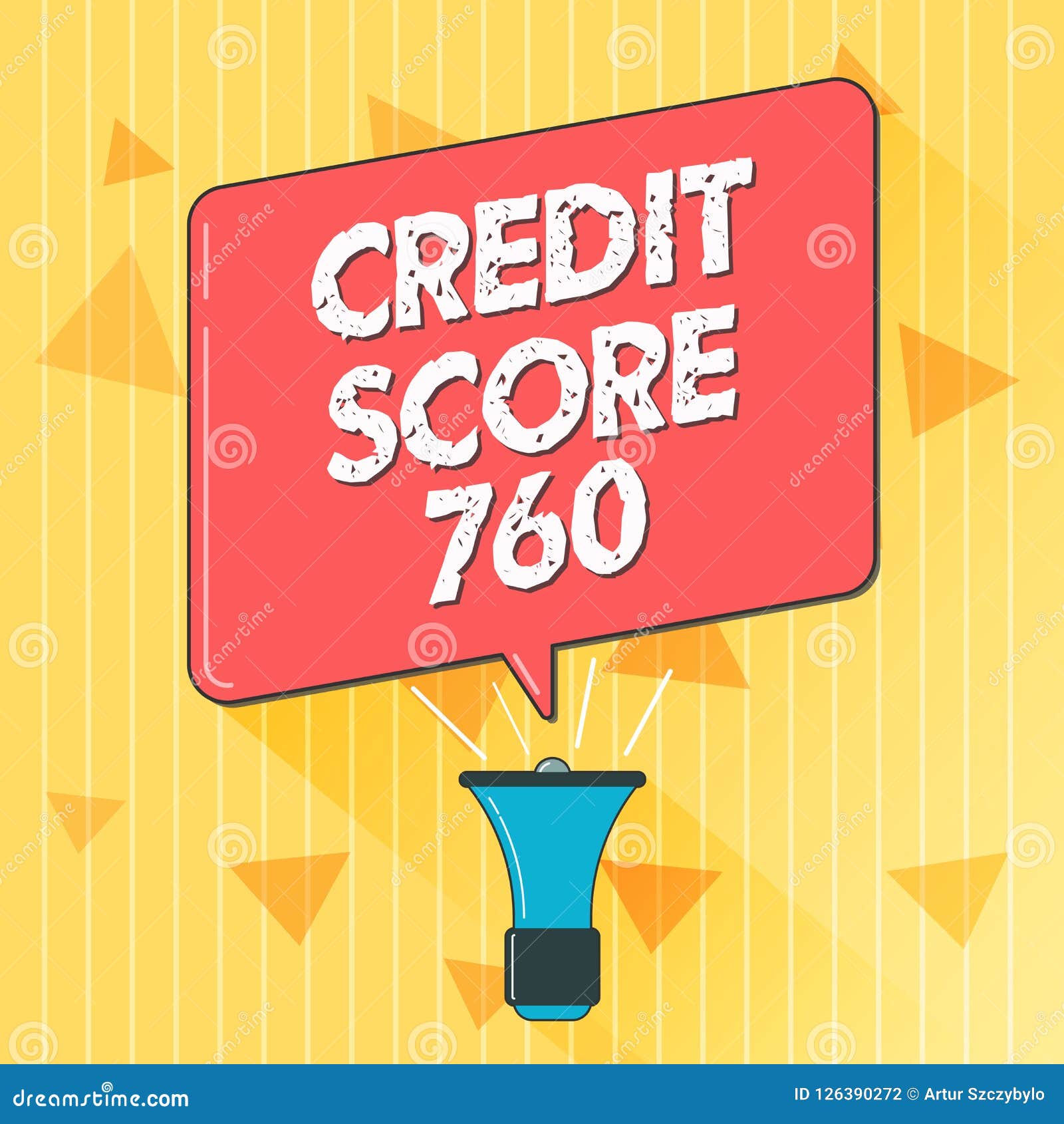 Handwriting Text Credit Score 760. Concept Meaning Numerical Expression ...