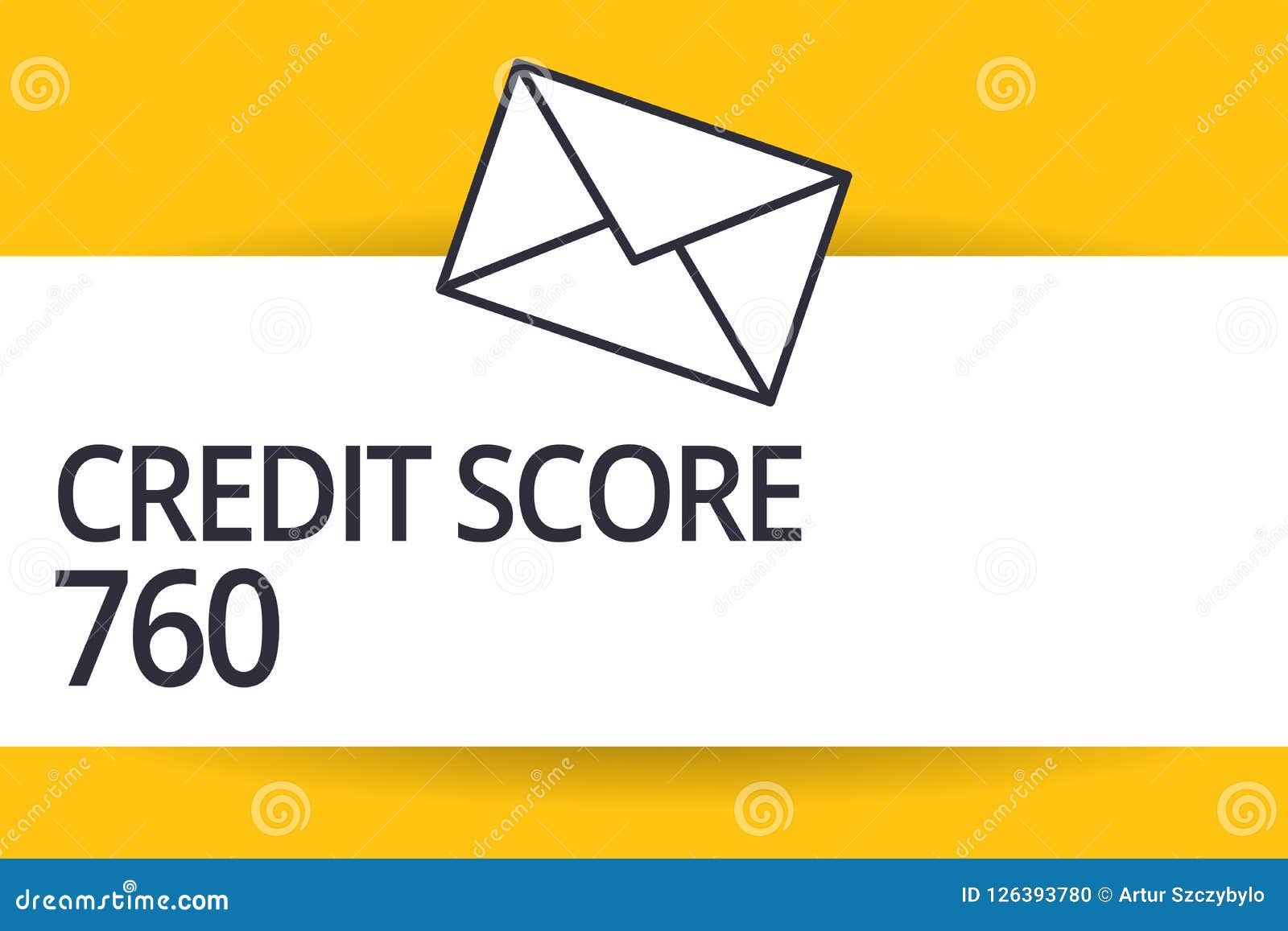 Handwriting Text Credit Score 760. Concept Meaning Numerical Expression ...